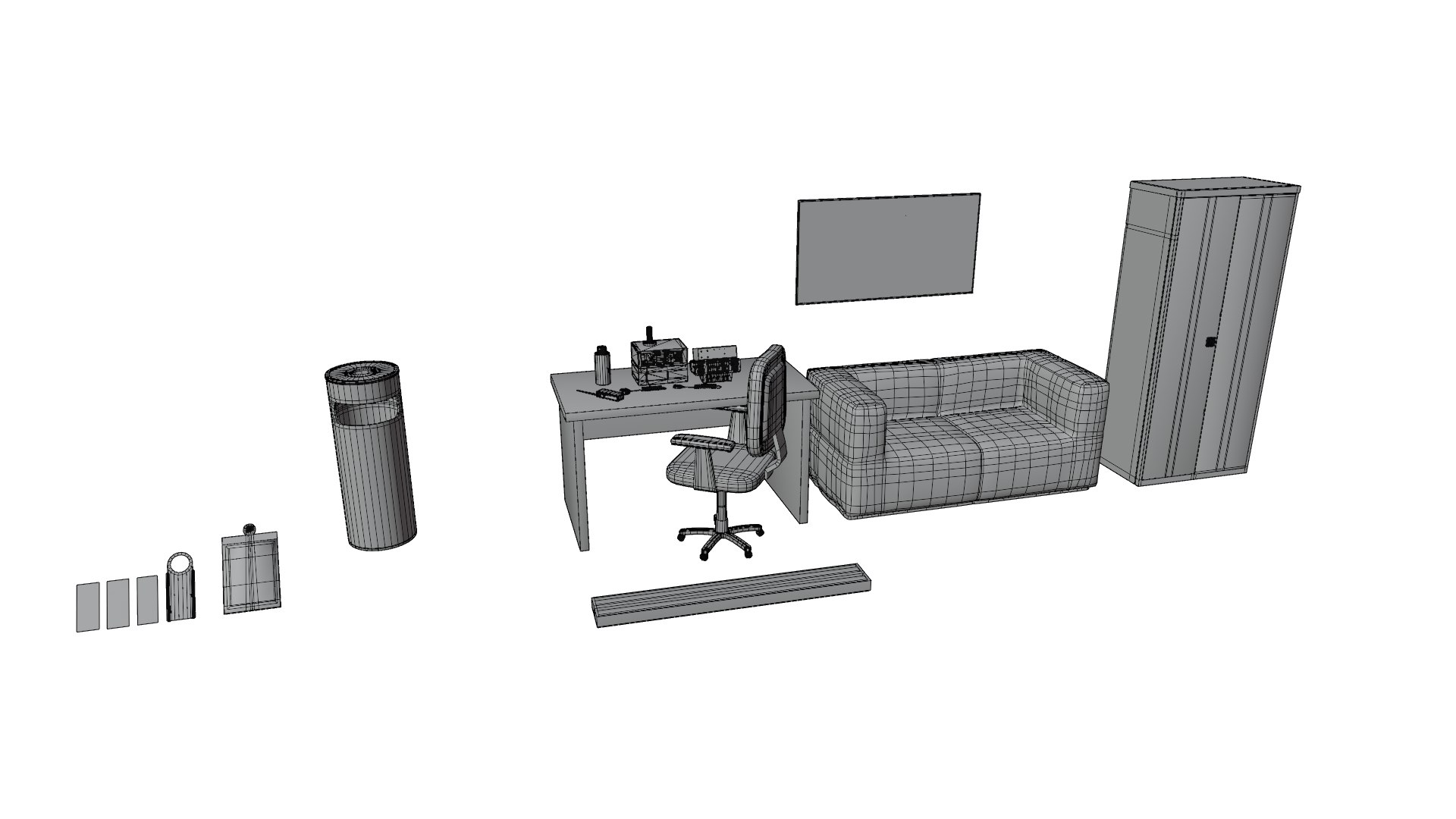 Office Assets Pack Model - TurboSquid 2096144