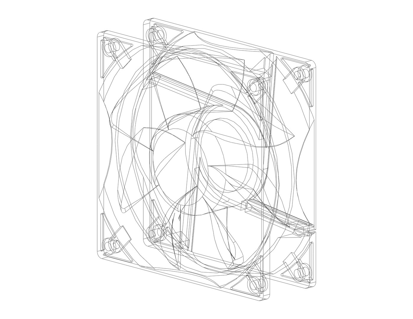 120x120x38mm Cooling Fan 3D Model - TurboSquid 2197748