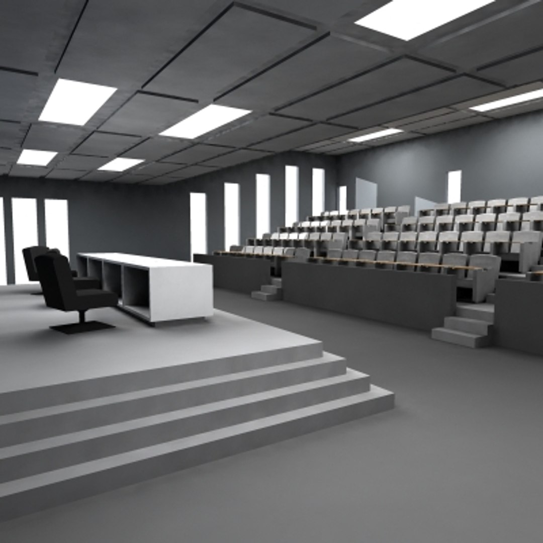 Auditorium Desks 3d Max