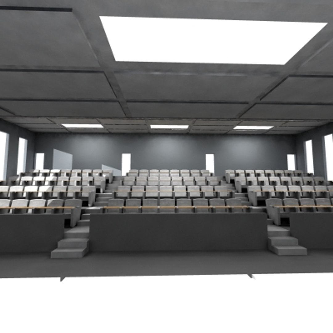 Auditorium Desks 3d Max
