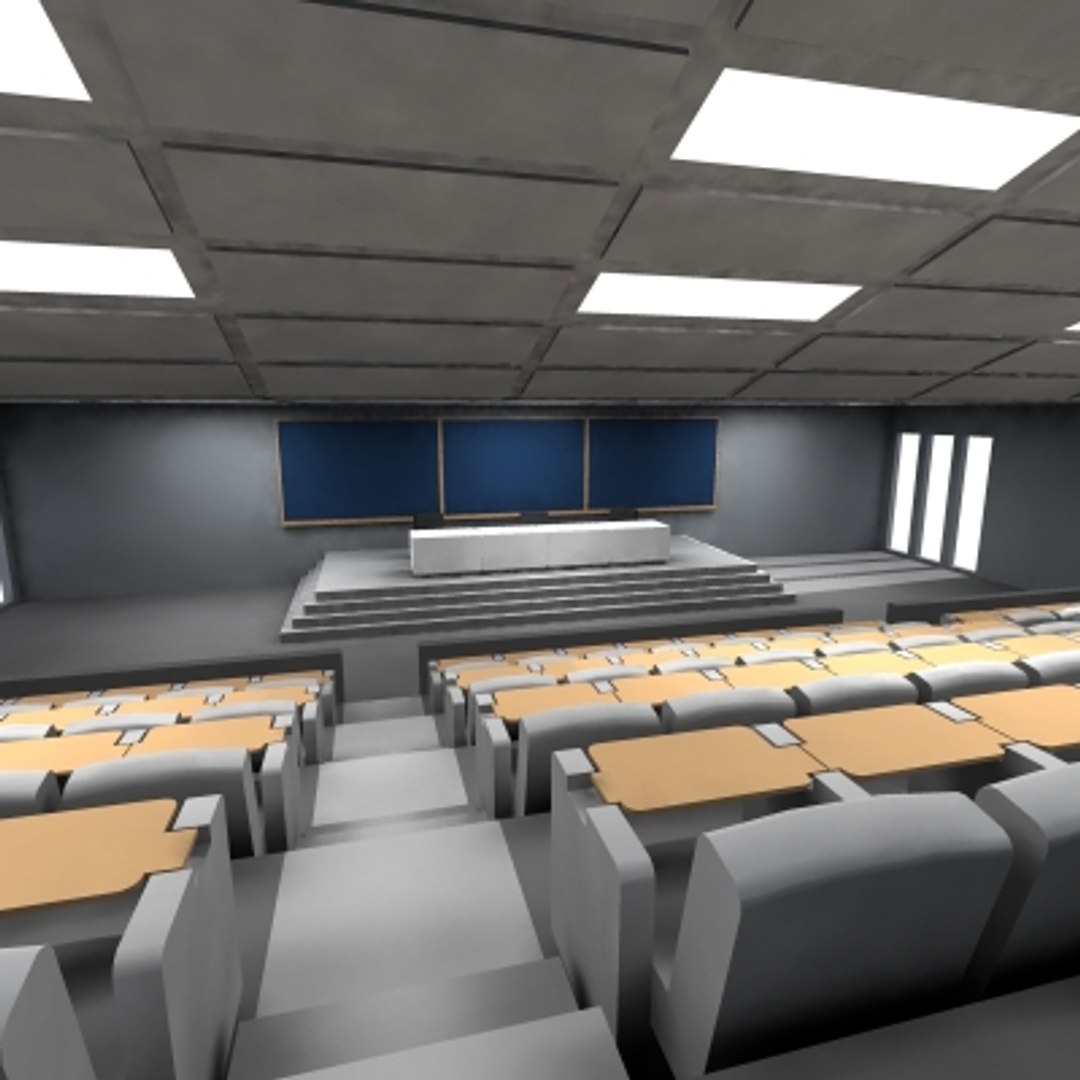 Auditorium Desks 3d Max
