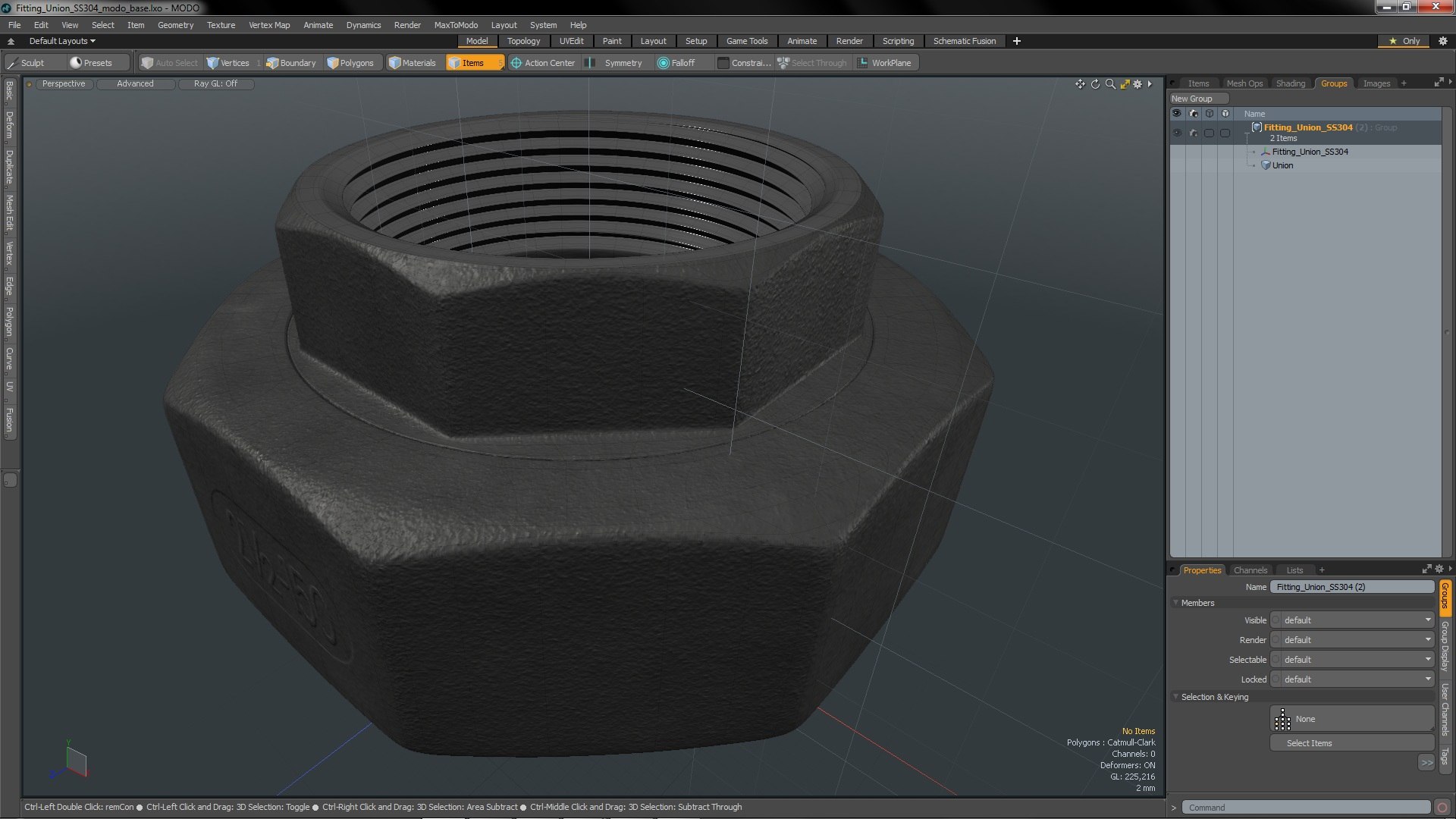 3D Fitting Union SS304 - TurboSquid 1942204