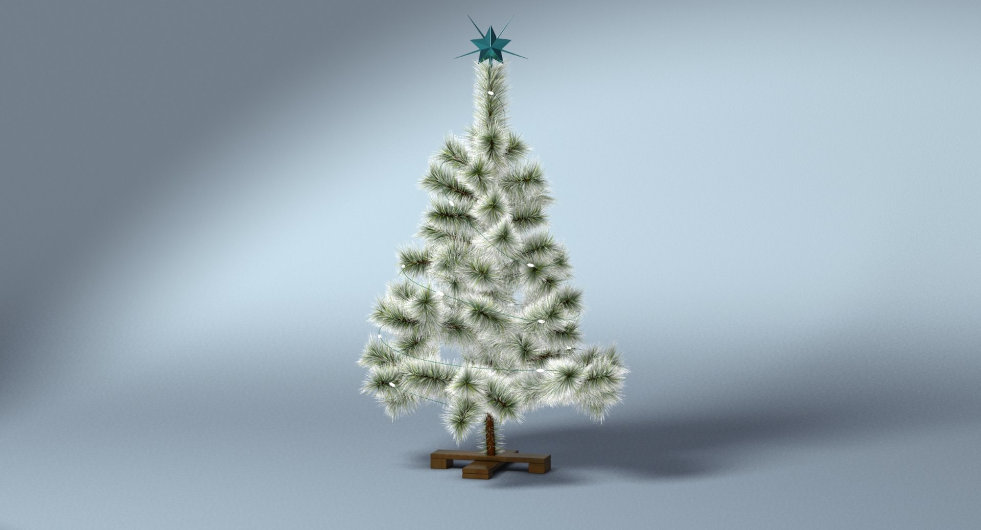Mini Christmas Tree Snow 3d Model