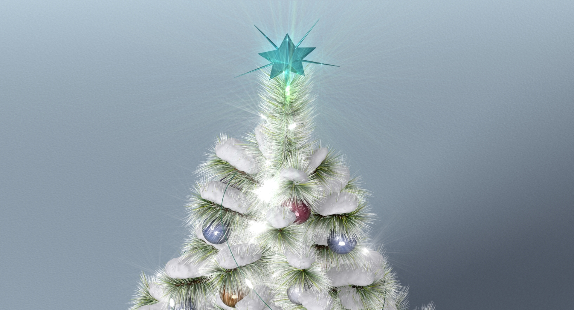 Mini Christmas Tree Snow 3d Model