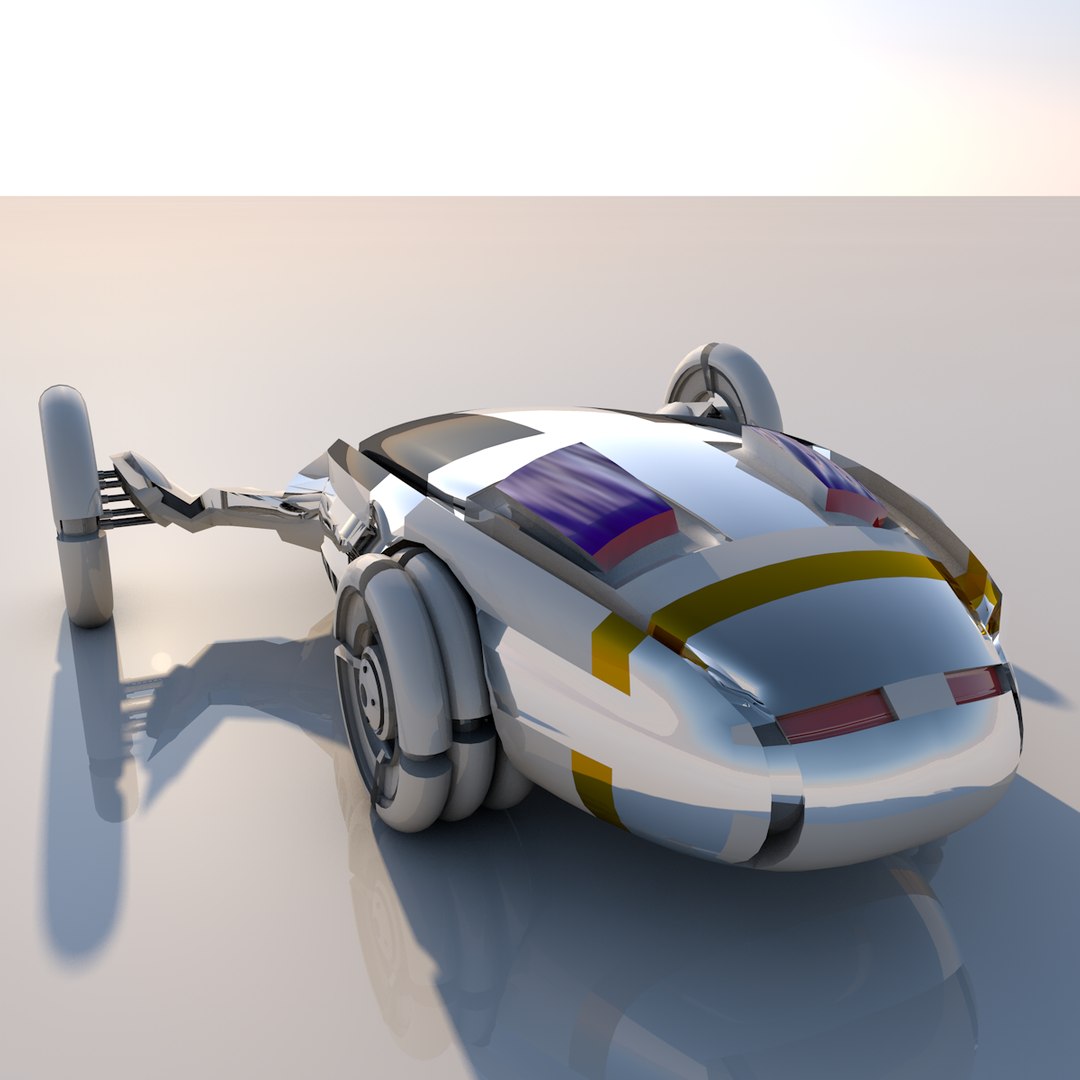 Si-fi Car 3D Model - TurboSquid 1331549