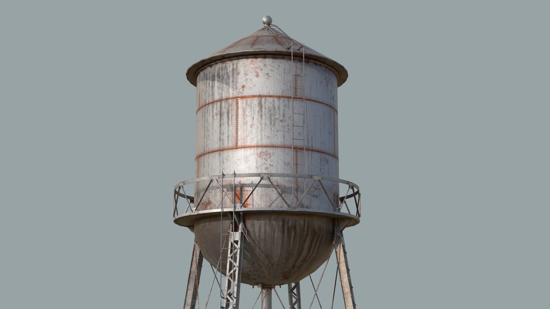 3D Water Tower - TurboSquid 2090763