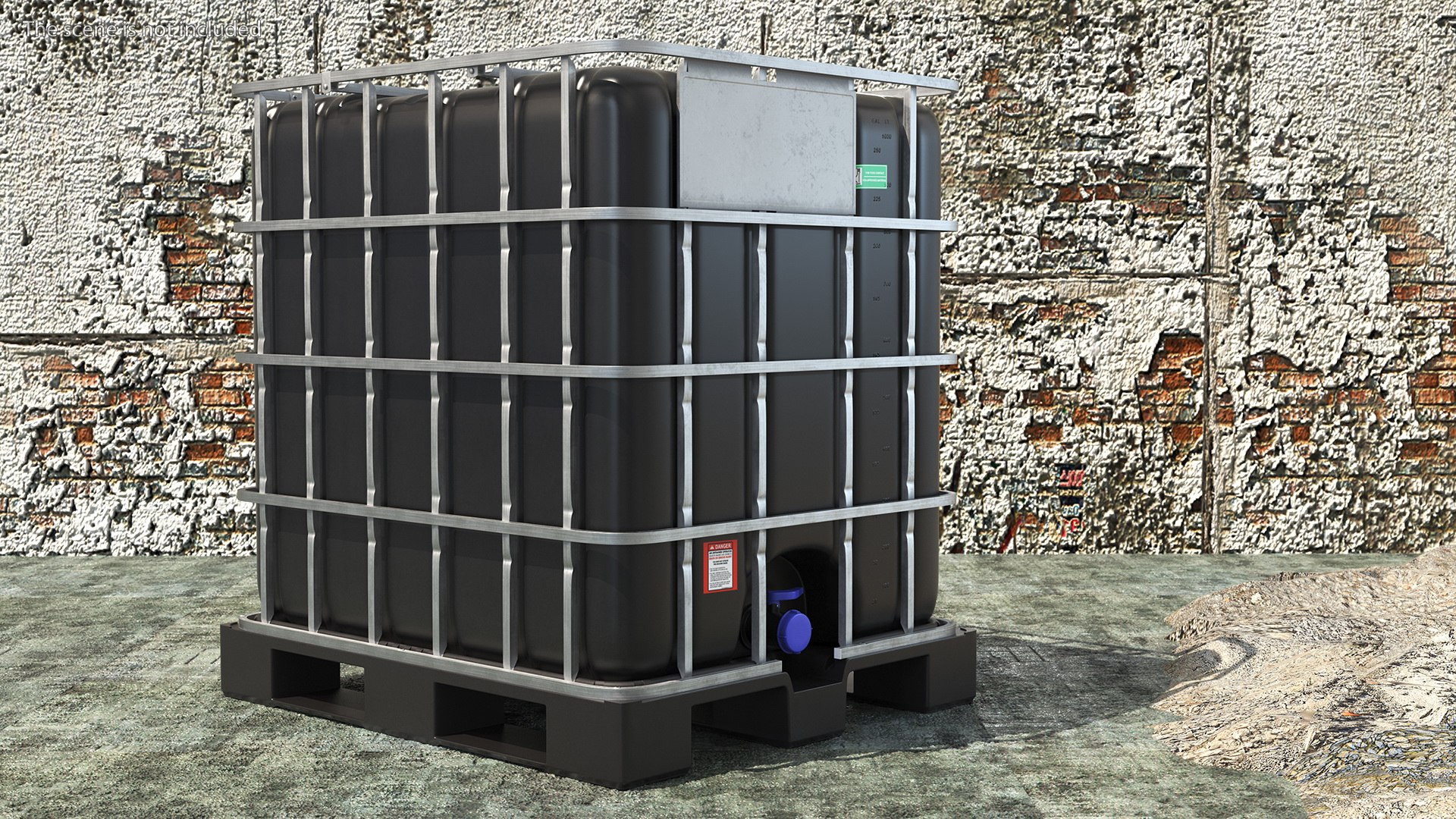 IBC Container 1000 Litres UV Resistant 3D model - TurboSquid 1736713