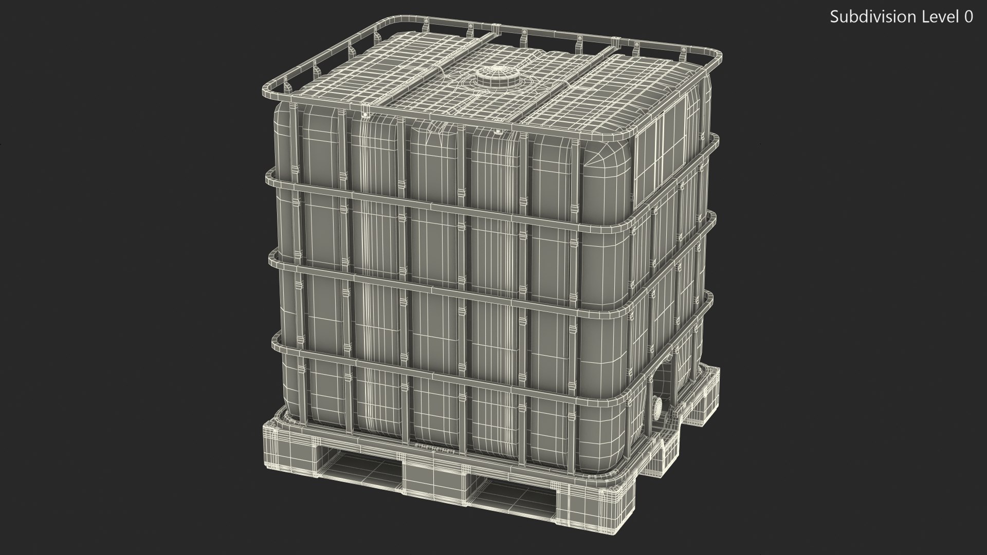 IBC Container 1000 Litres UV Resistant 3D model - TurboSquid 1736713