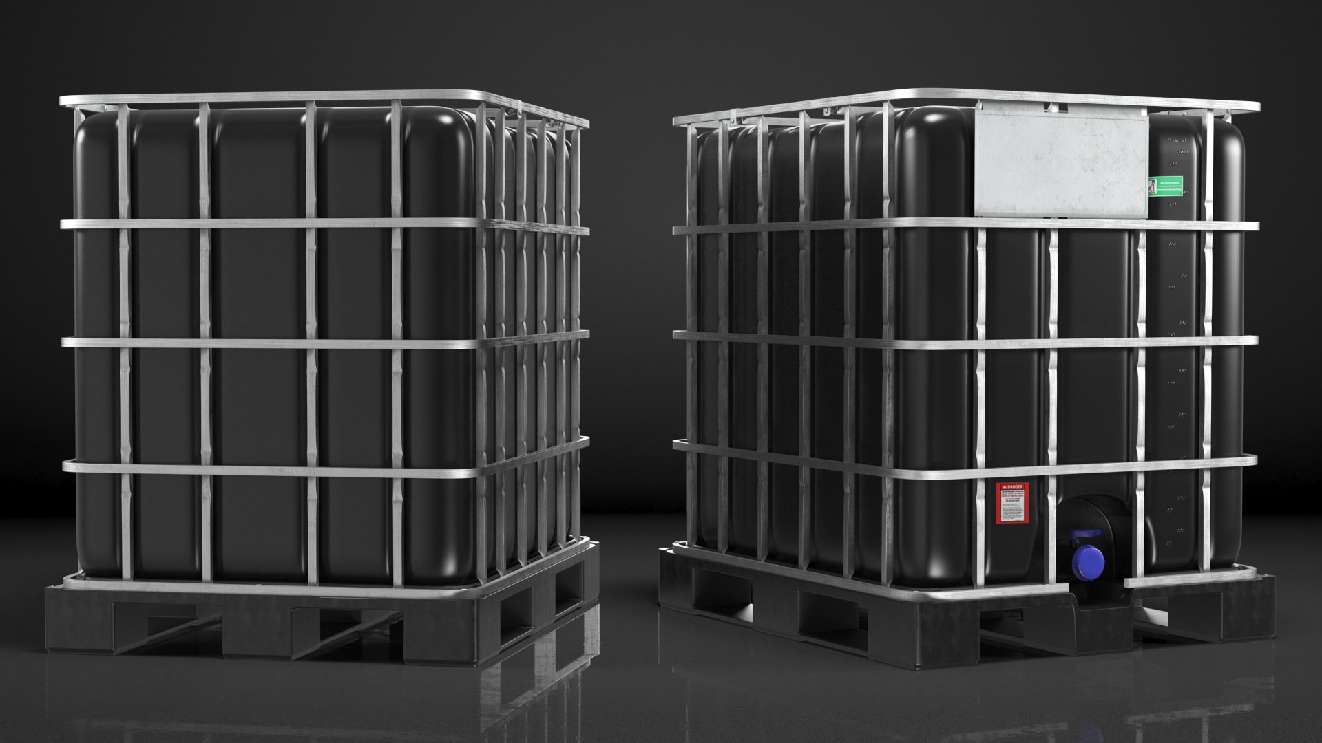IBC Container 1000 Litres UV Resistant 3D model - TurboSquid 1736713