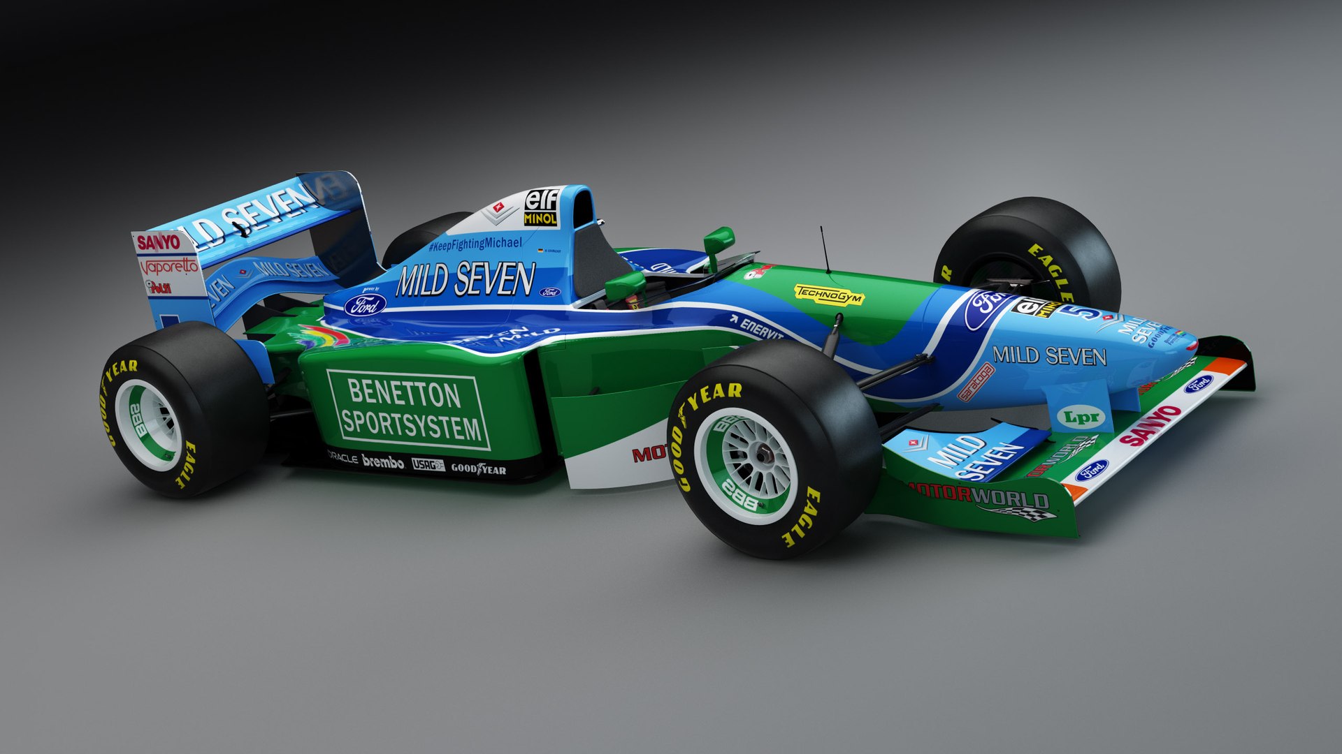 F1 Benetton B194 Season 1994 Model - TurboSquid 2317095