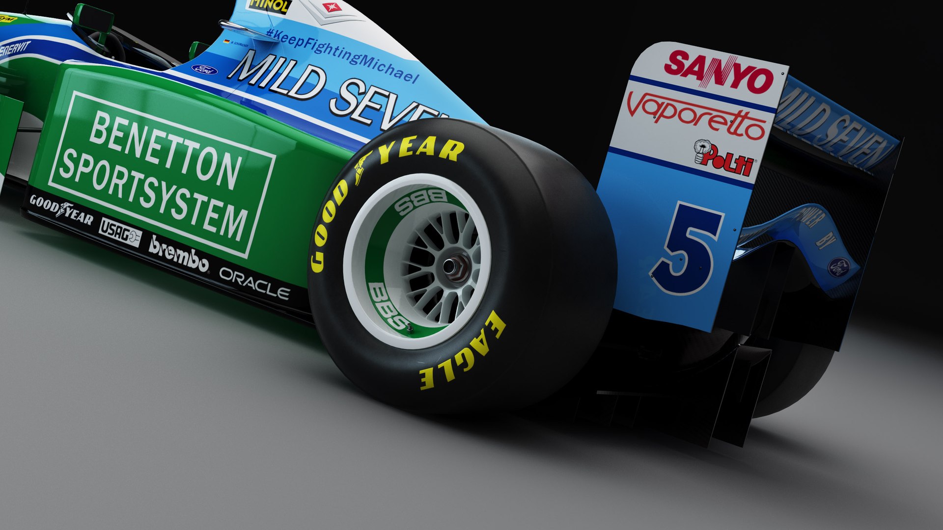 F1 Benetton B194 Season 1994 Model - TurboSquid 2317095
