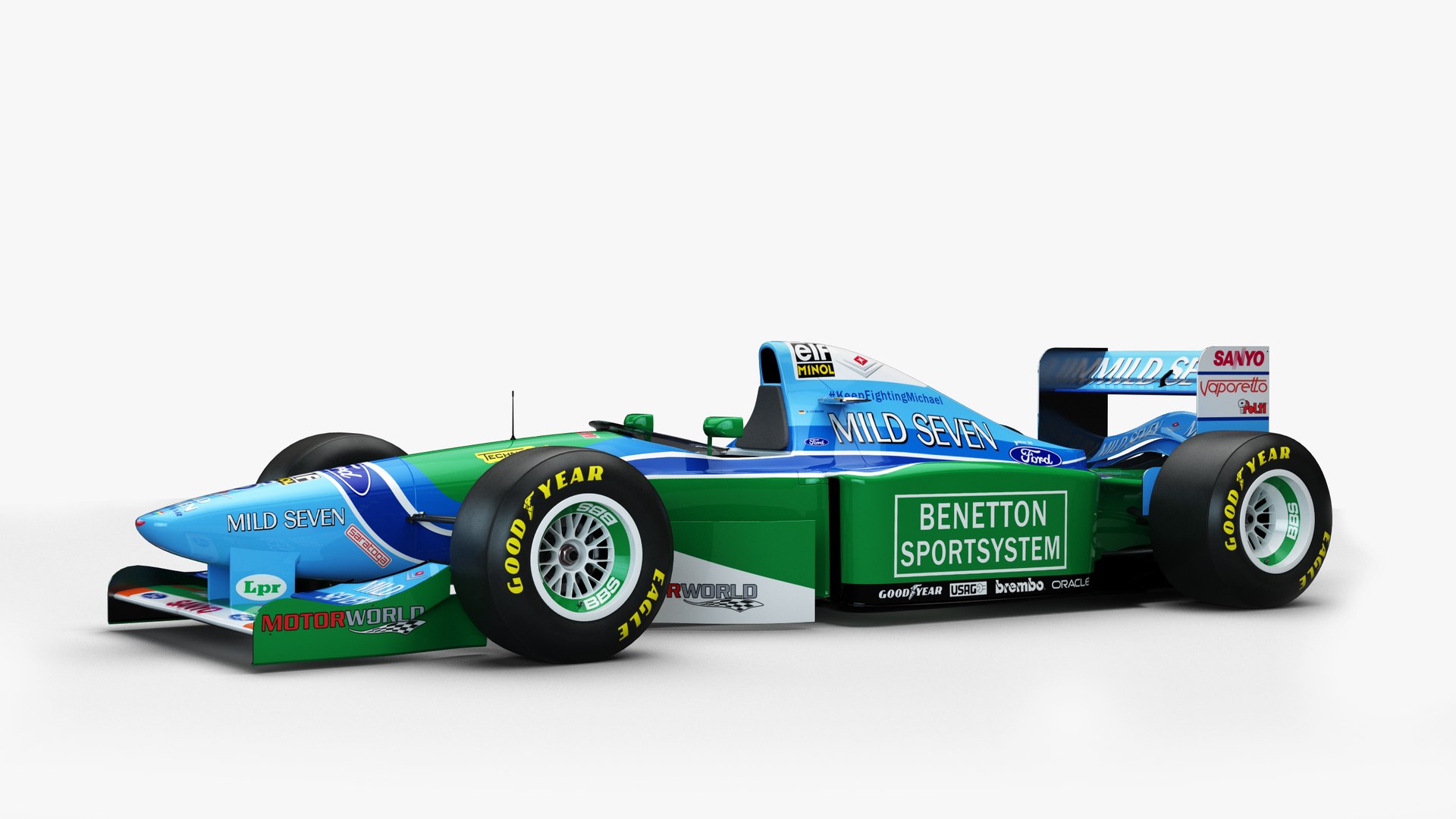 F1 Benetton B194 Season 1994 Model - TurboSquid 2317095