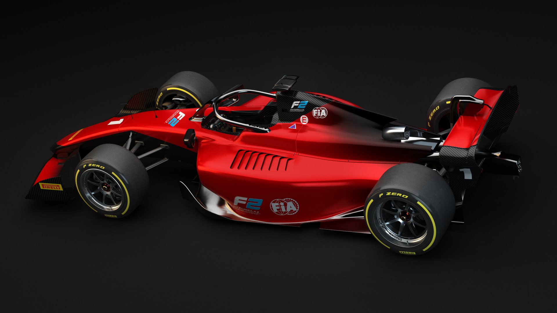 3D Dallara F2 2024 Template For Livery - TurboSquid 2285838