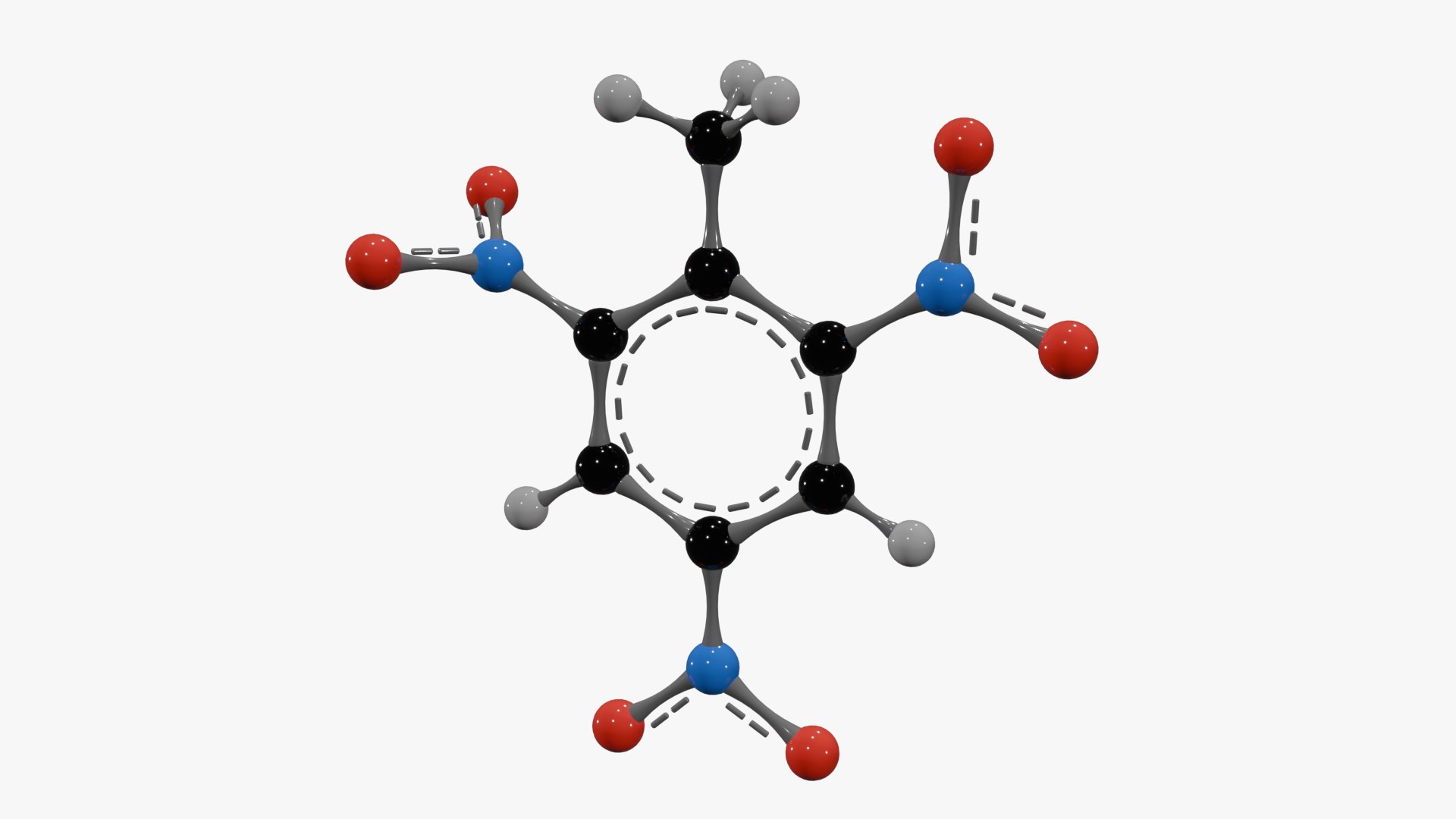 3D Model TNT Molecule - TurboSquid 2453585