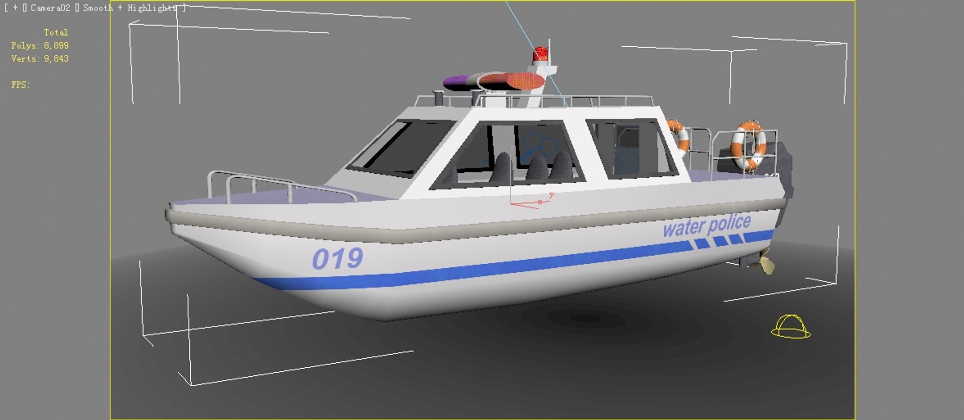 3D Police Boat Model - TurboSquid 1755438