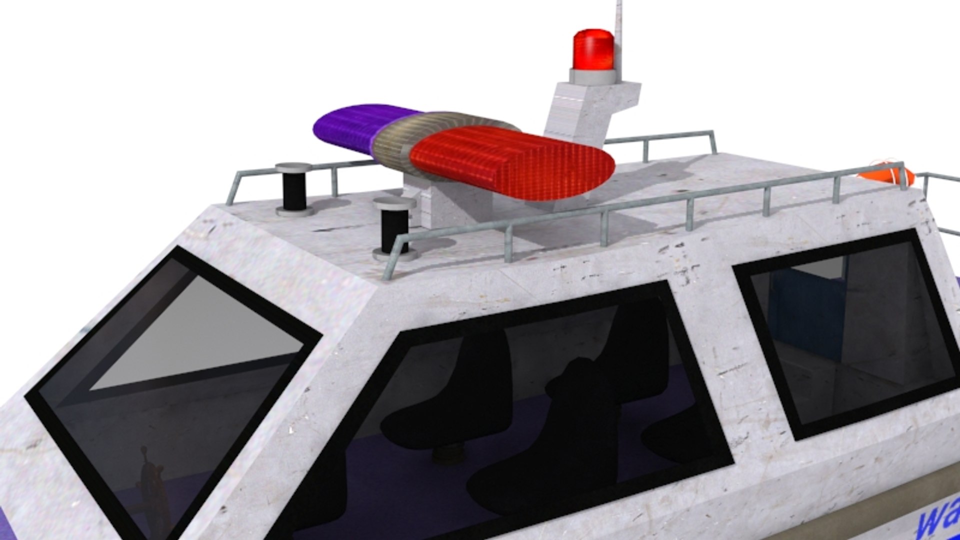 3D Police Boat Model - TurboSquid 1755438