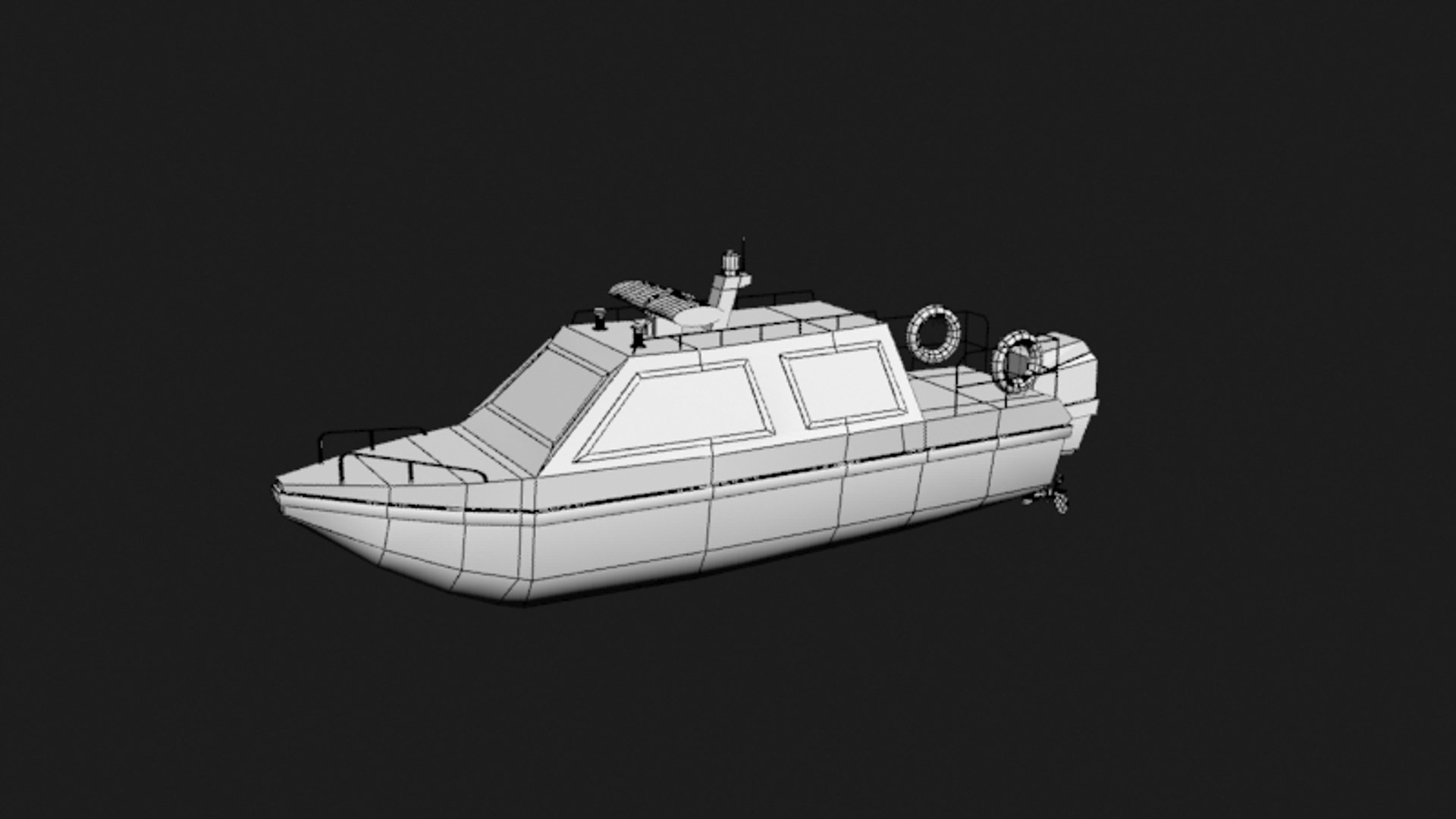 3D Police Boat Model - TurboSquid 1755438