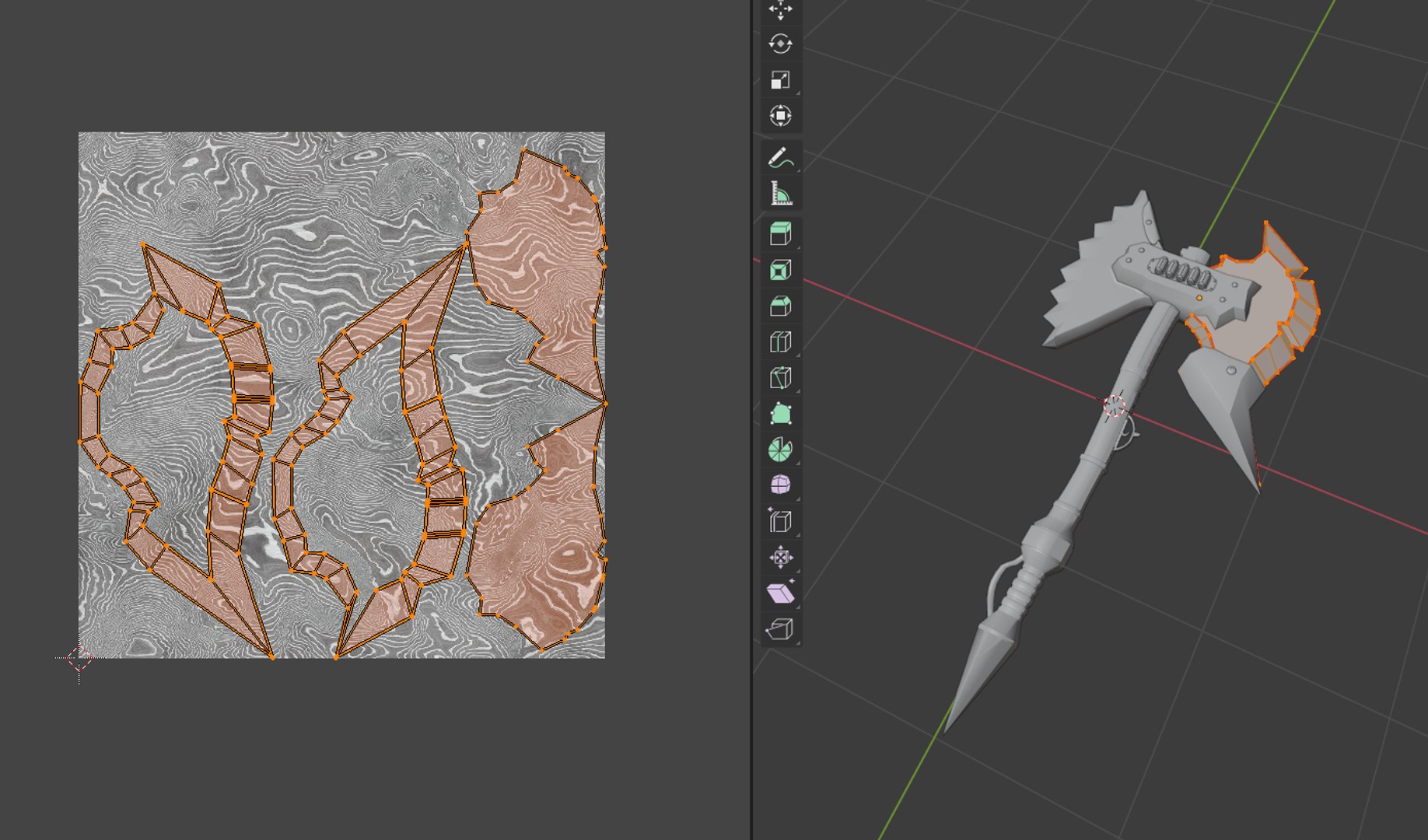 Gun Axe Weapon Pistol 3D Model - TurboSquid 1632177