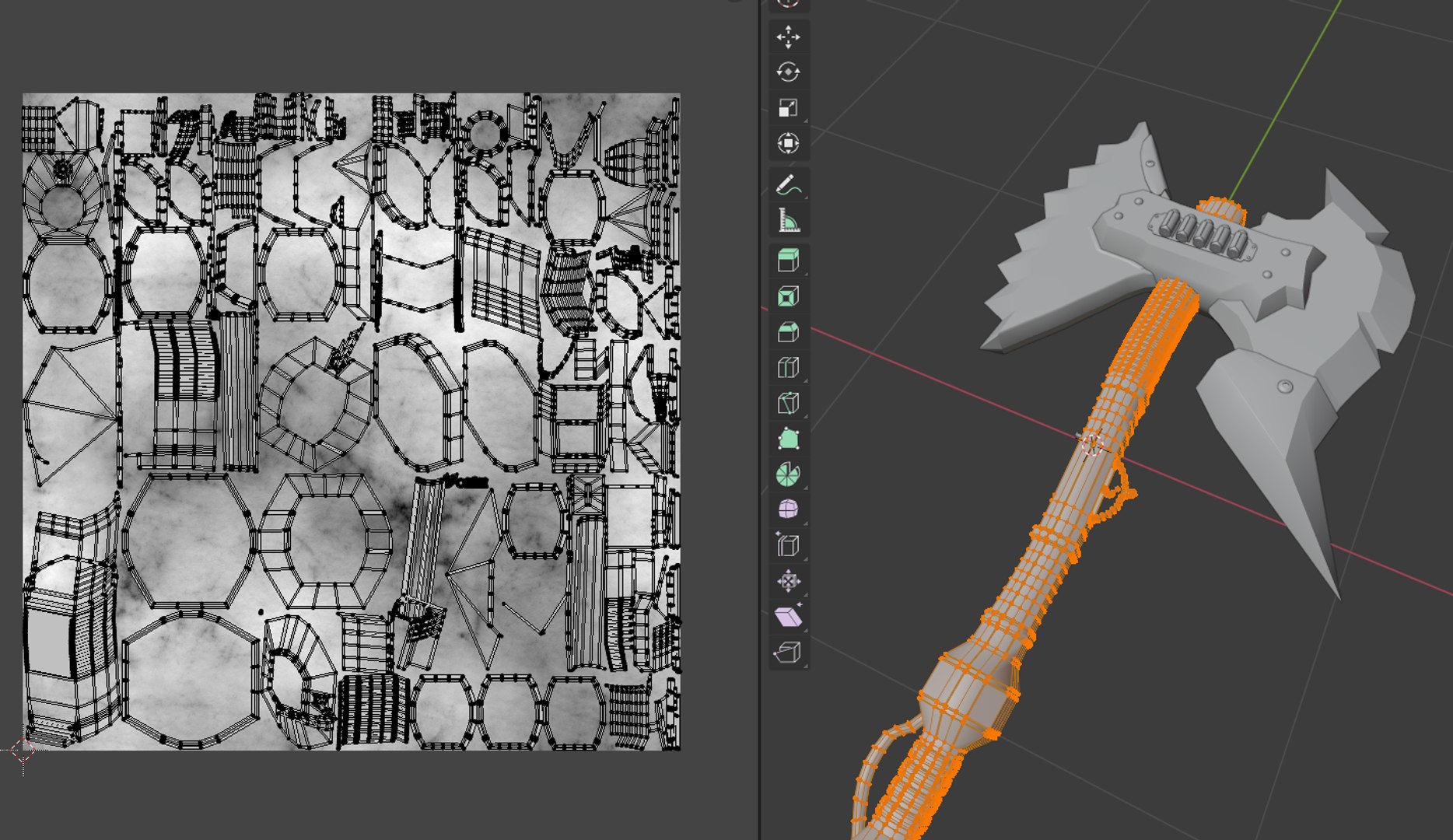 Gun Axe Weapon Pistol 3D Model - TurboSquid 1632177