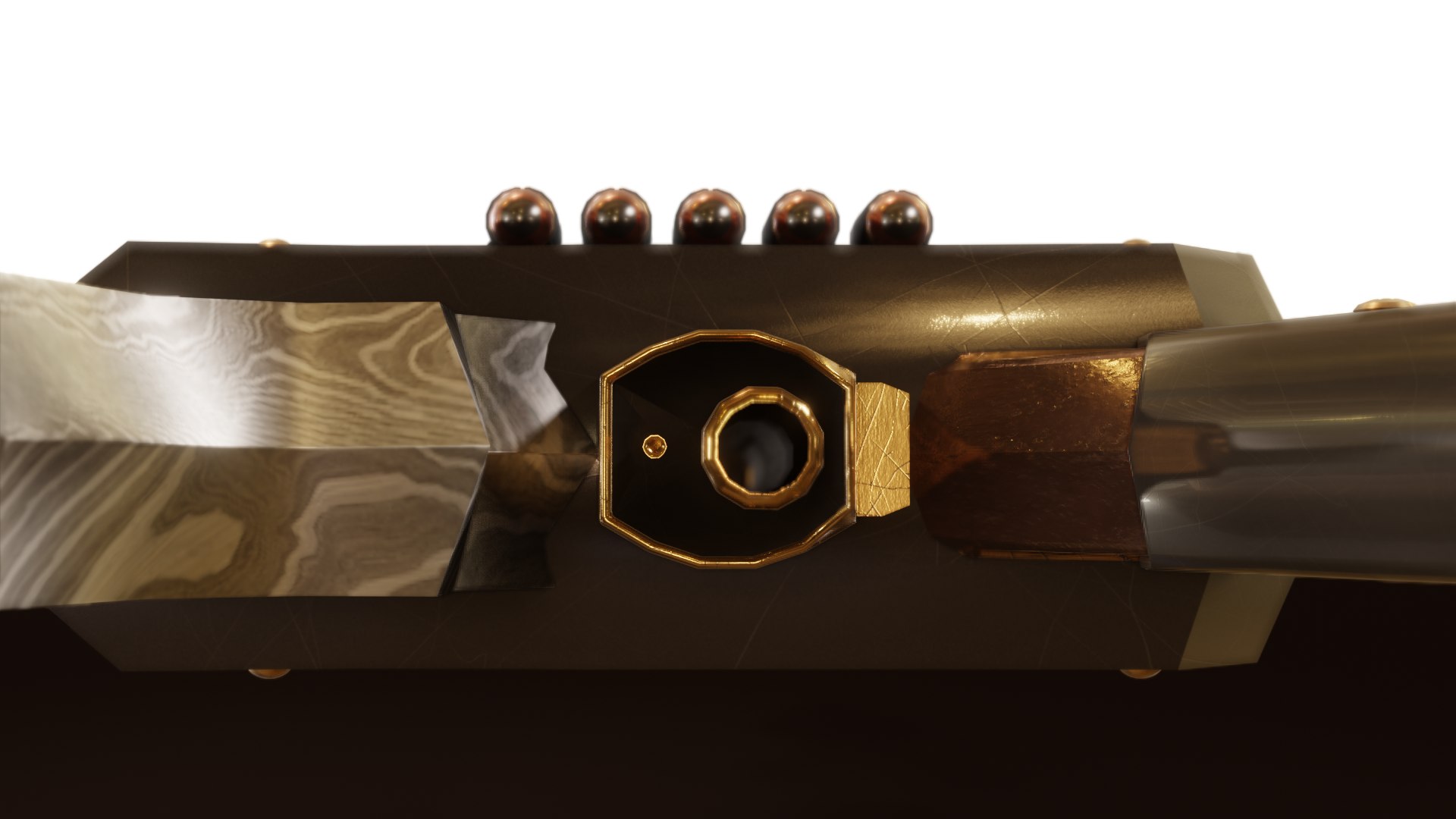 Gun Axe Weapon Pistol 3D Model - TurboSquid 1632177