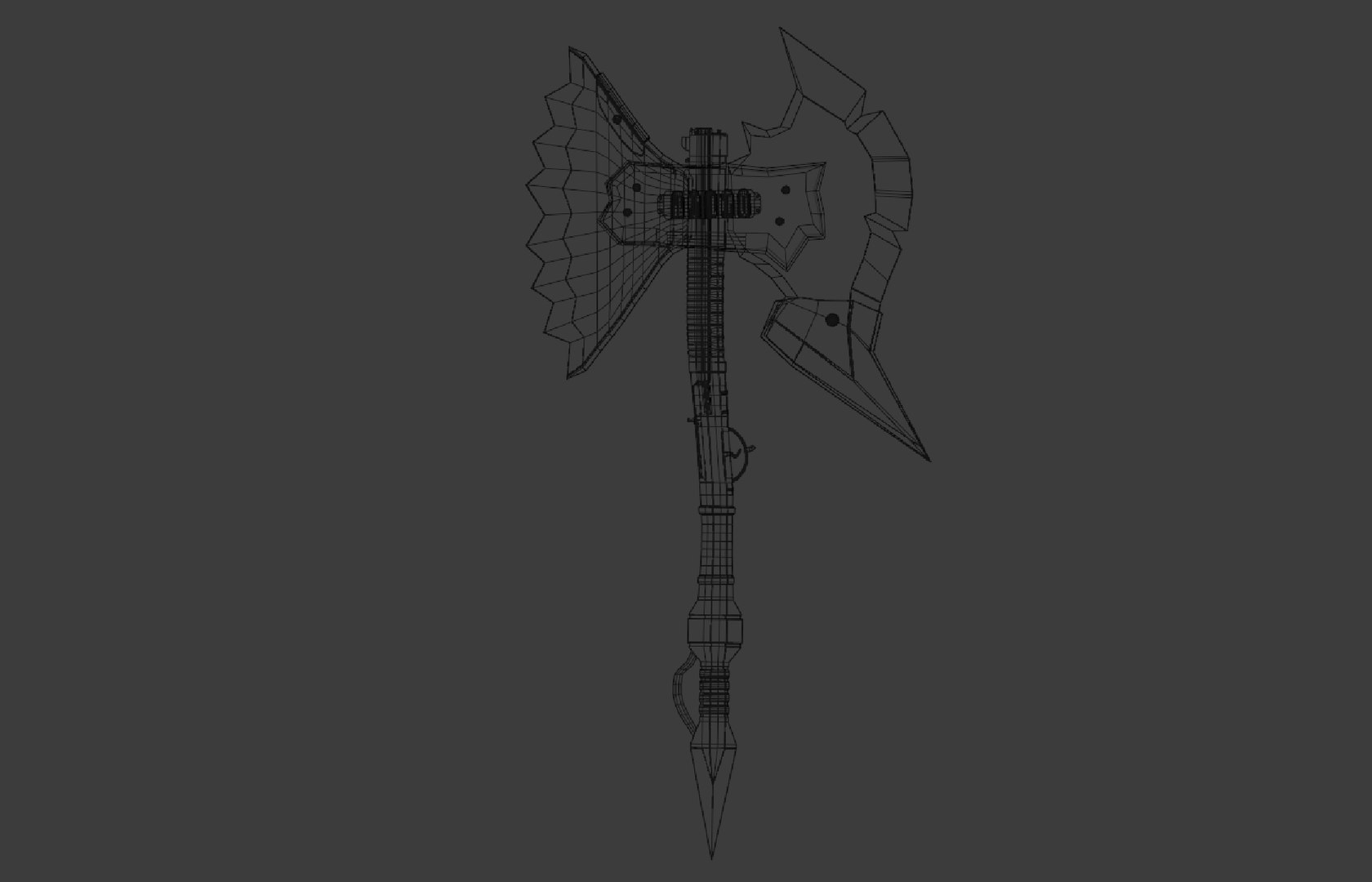 Gun Axe Weapon Pistol 3D Model - TurboSquid 1632177