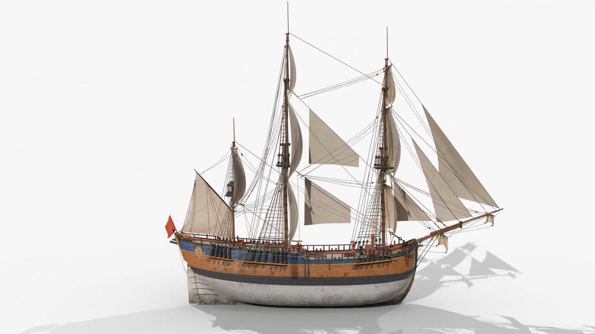 HMB Endeavour 3D model - TurboSquid 2097109