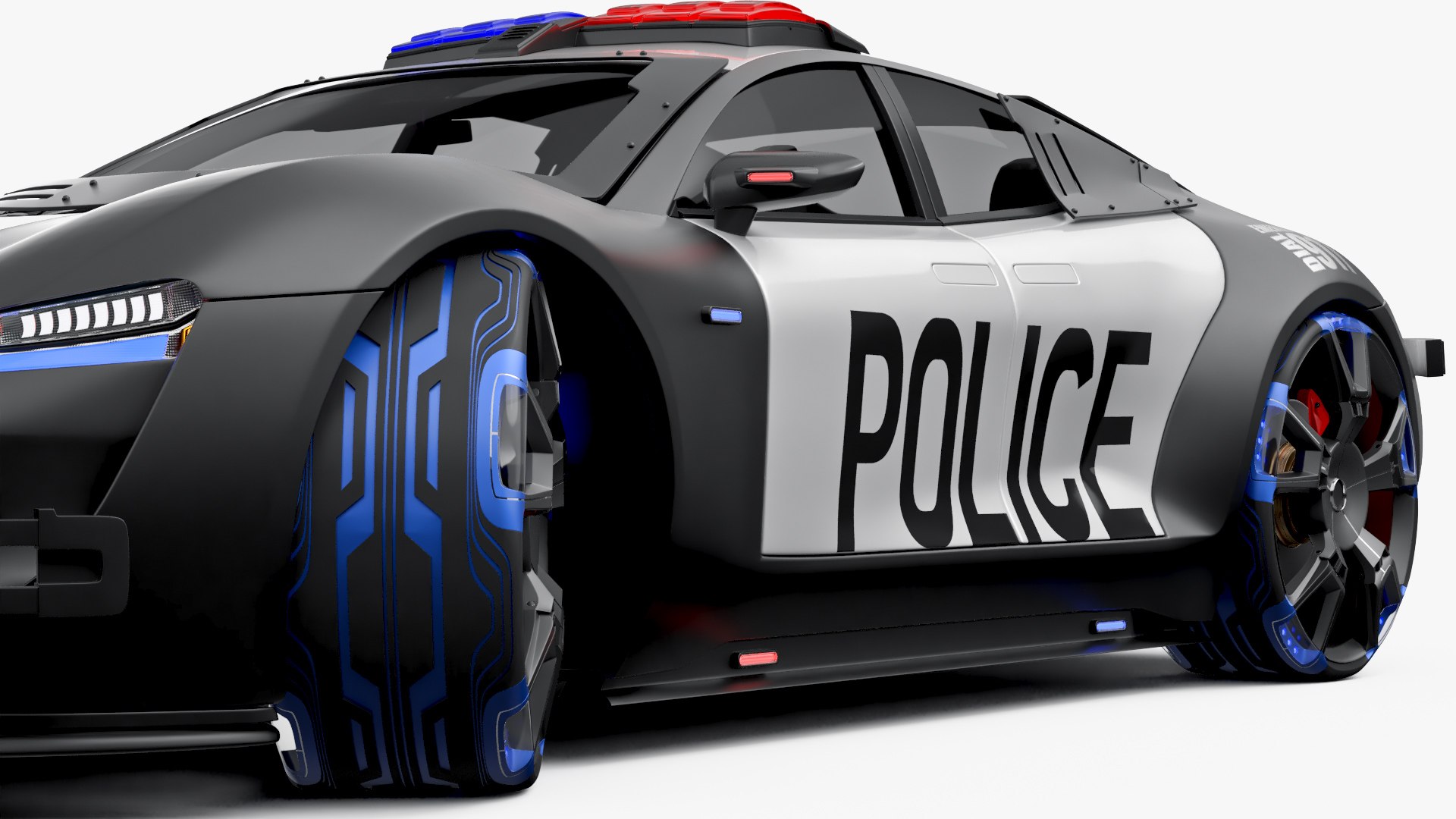 Car Futuristic Police 3D model - TurboSquid 2084694