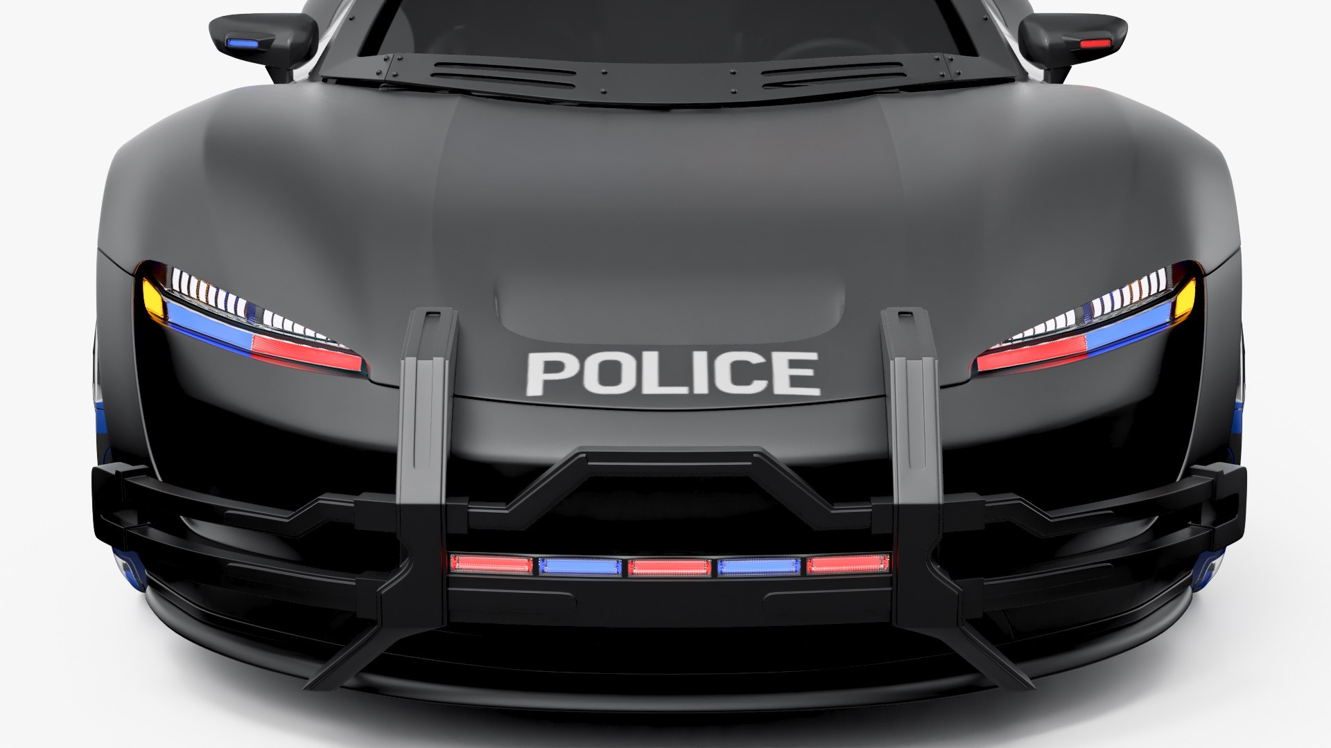 Car Futuristic Police 3D Model - TurboSquid 2084694