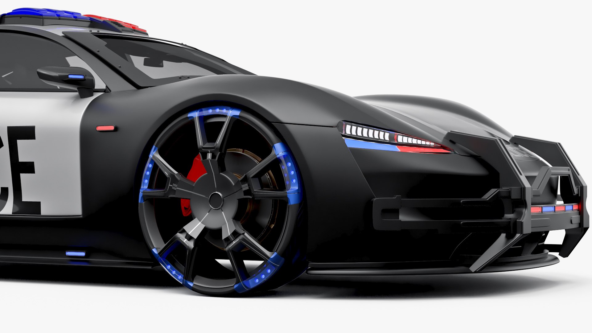 Car Futuristic Police 3D model - TurboSquid 2084694