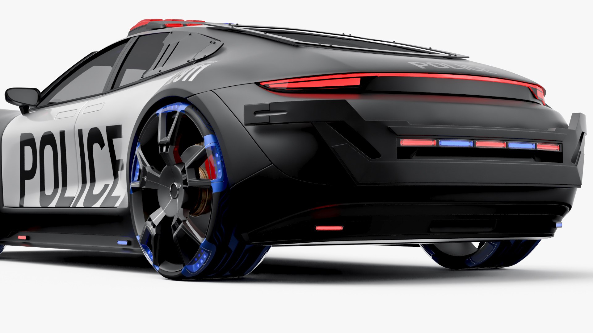 Car Futuristic Police 3D model - TurboSquid 2084694