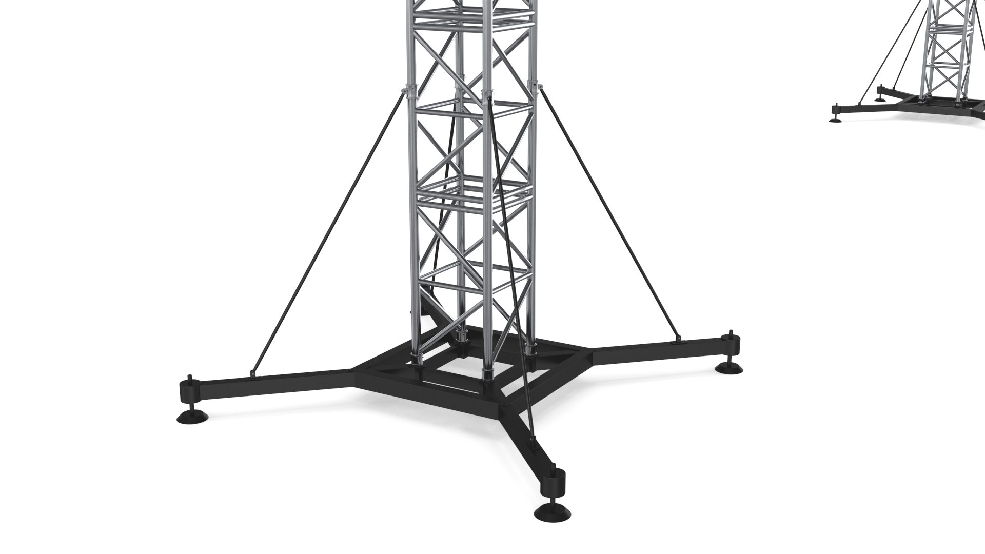 3D Square Stage Truss System 1 Model - TurboSquid 2283945