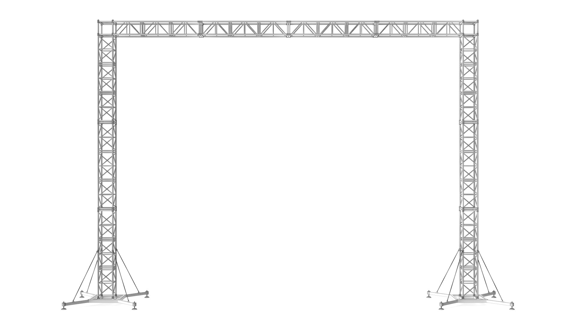3D Square Stage Truss System 1 Model - TurboSquid 2283945