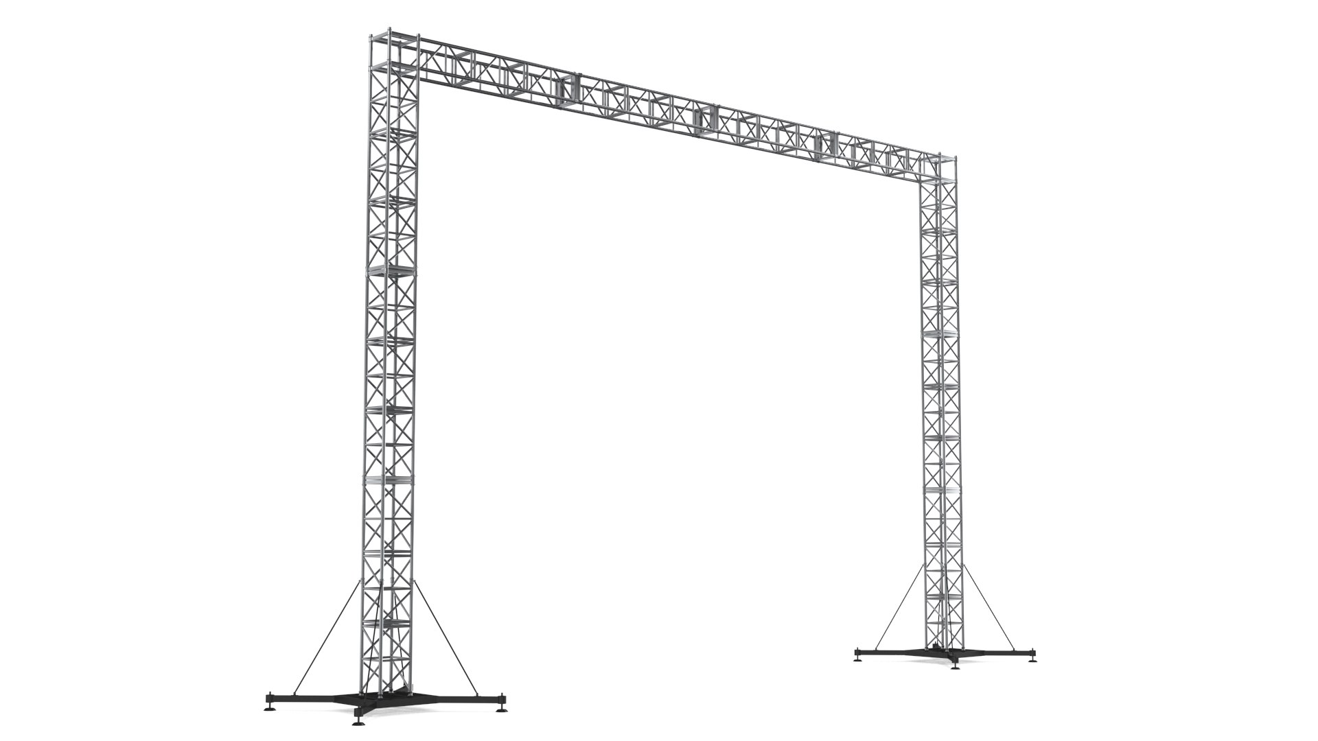 3D Square Stage Truss System 1 Model - TurboSquid 2283945