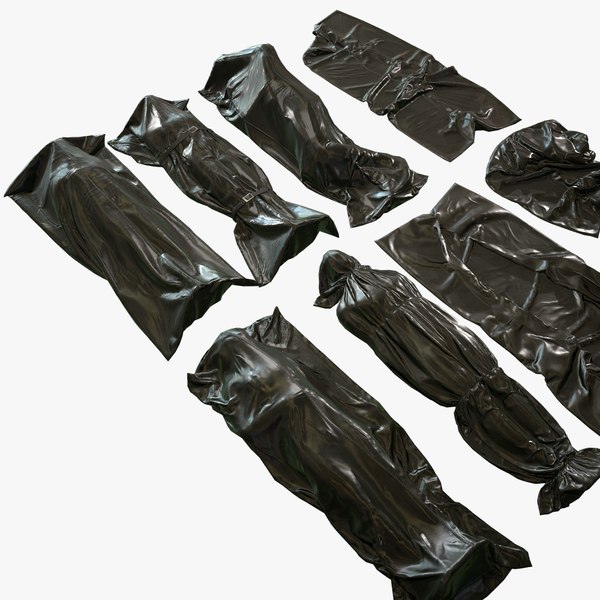 3d model corpses body bags dead