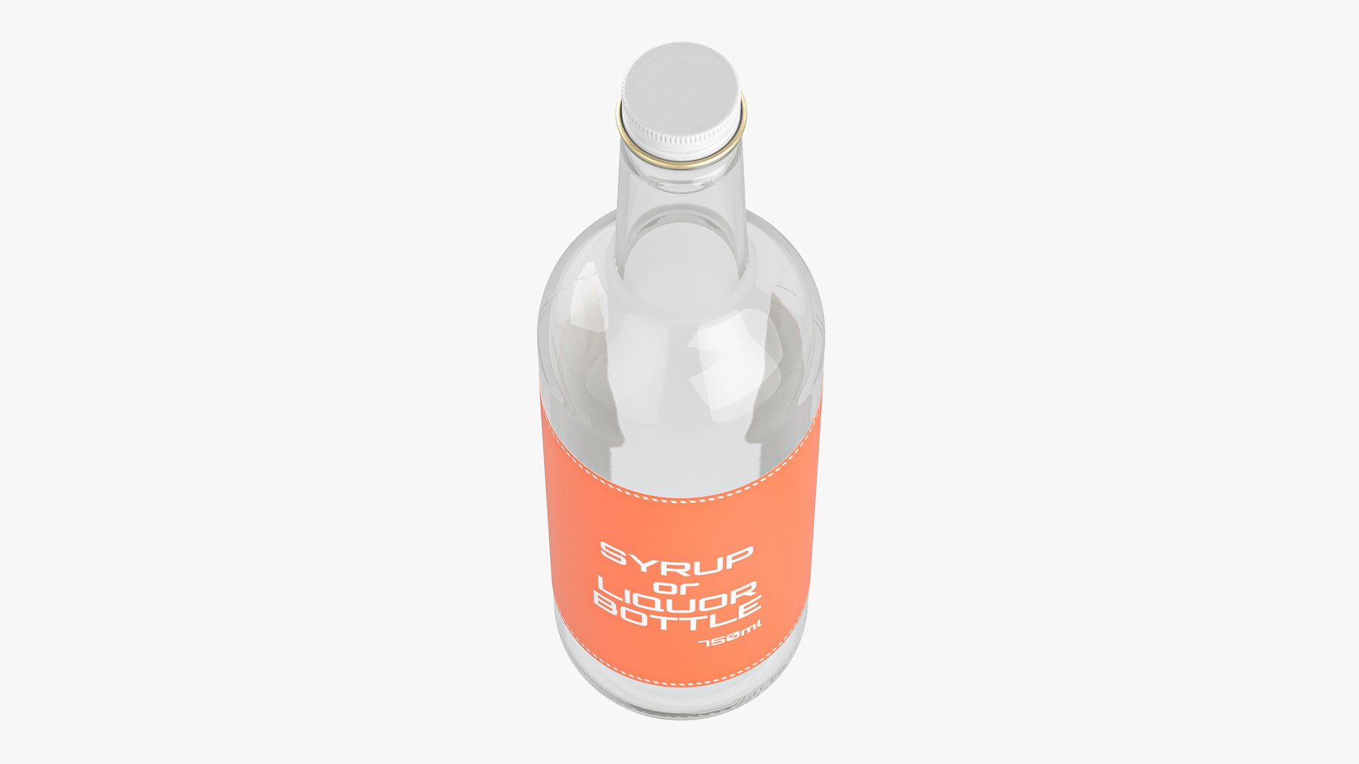 Syrup Bottle 750ml 3D - TurboSquid 2272463