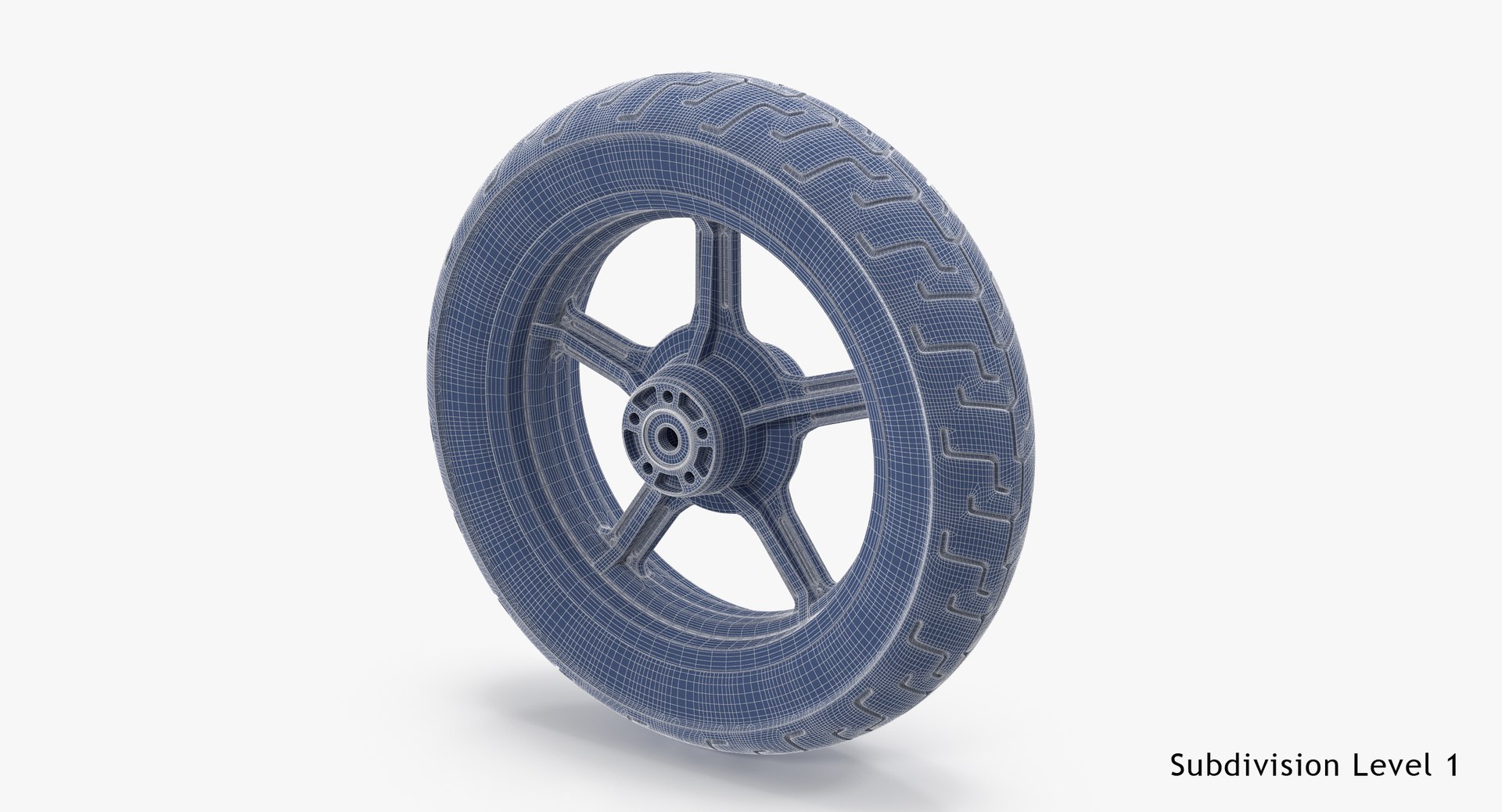 Motorcycle Tire Obj