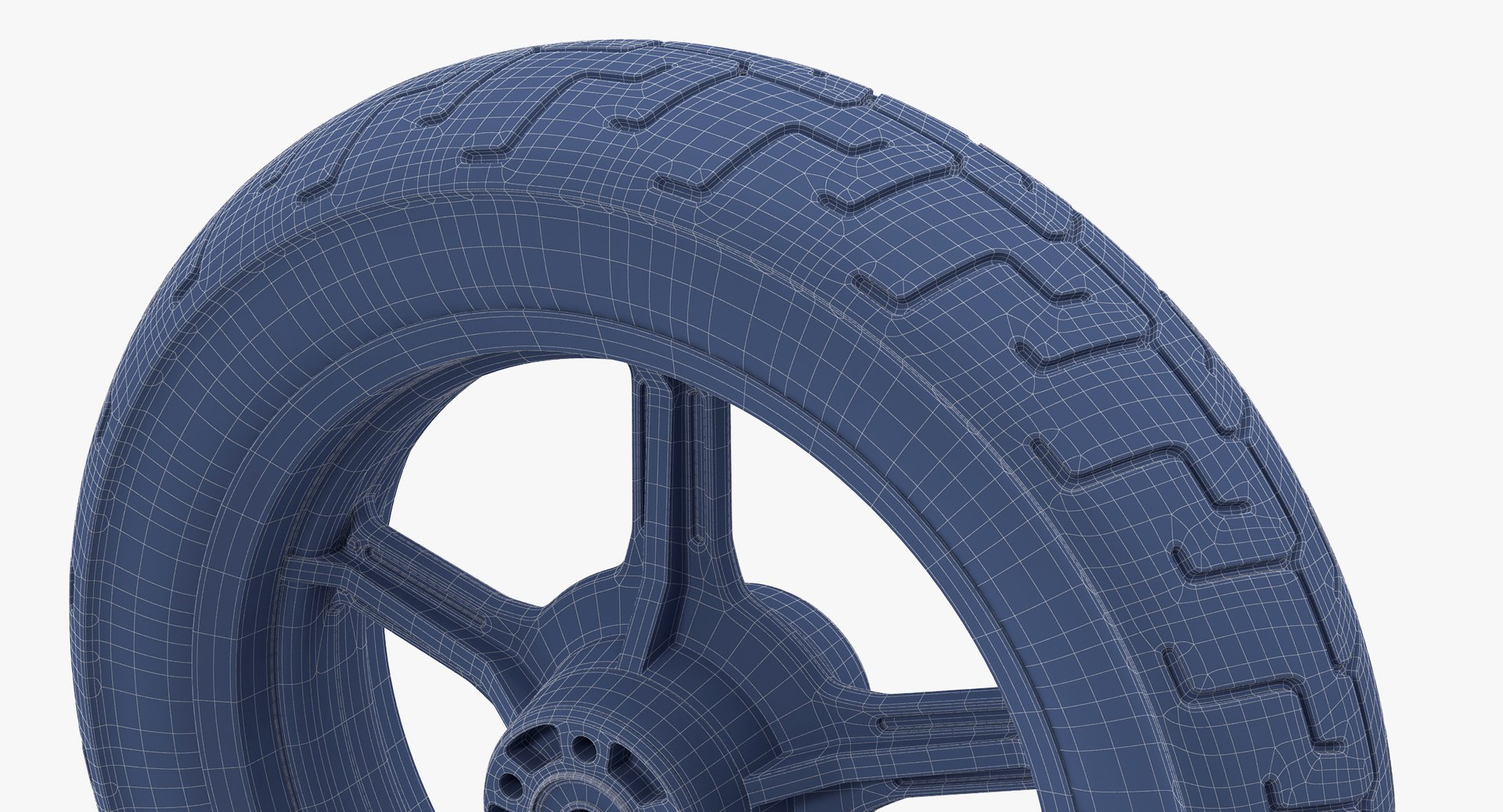 Motorcycle Tire Obj