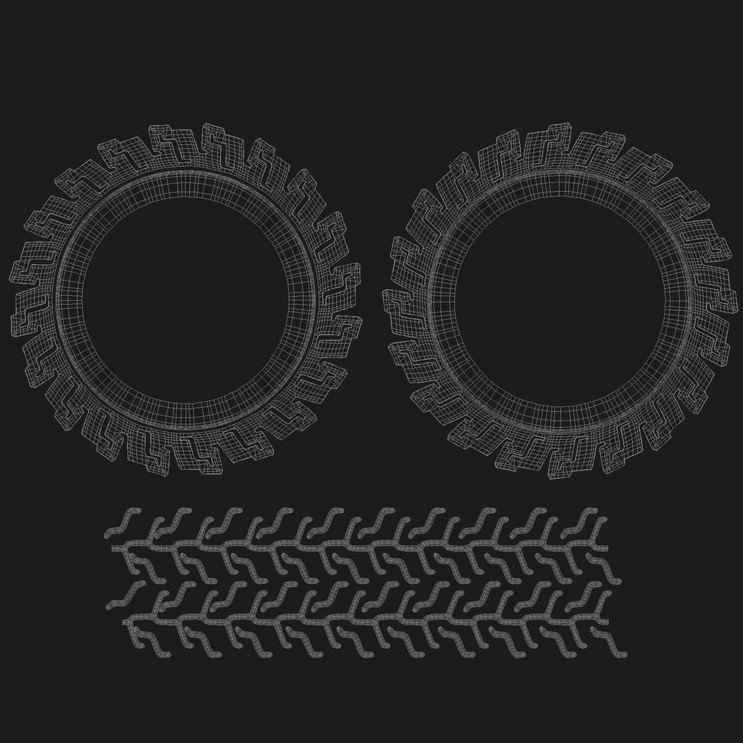 Motorcycle Tire Obj
