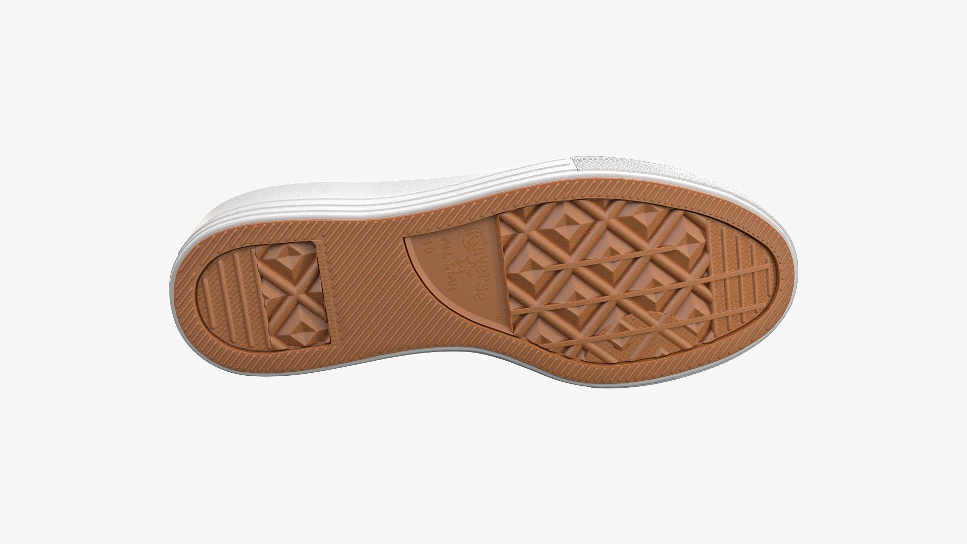 Chuck Taylor All Star Move Platform Low Top White 3D model - TurboSquid ...