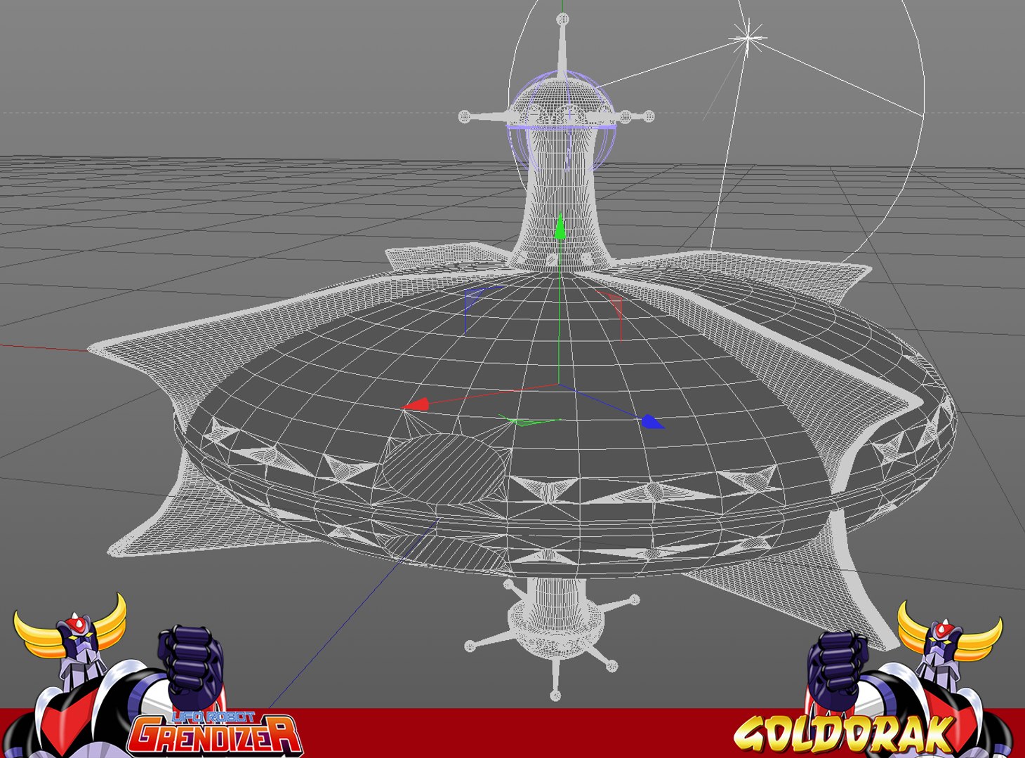 c4d ufo robot grendizer