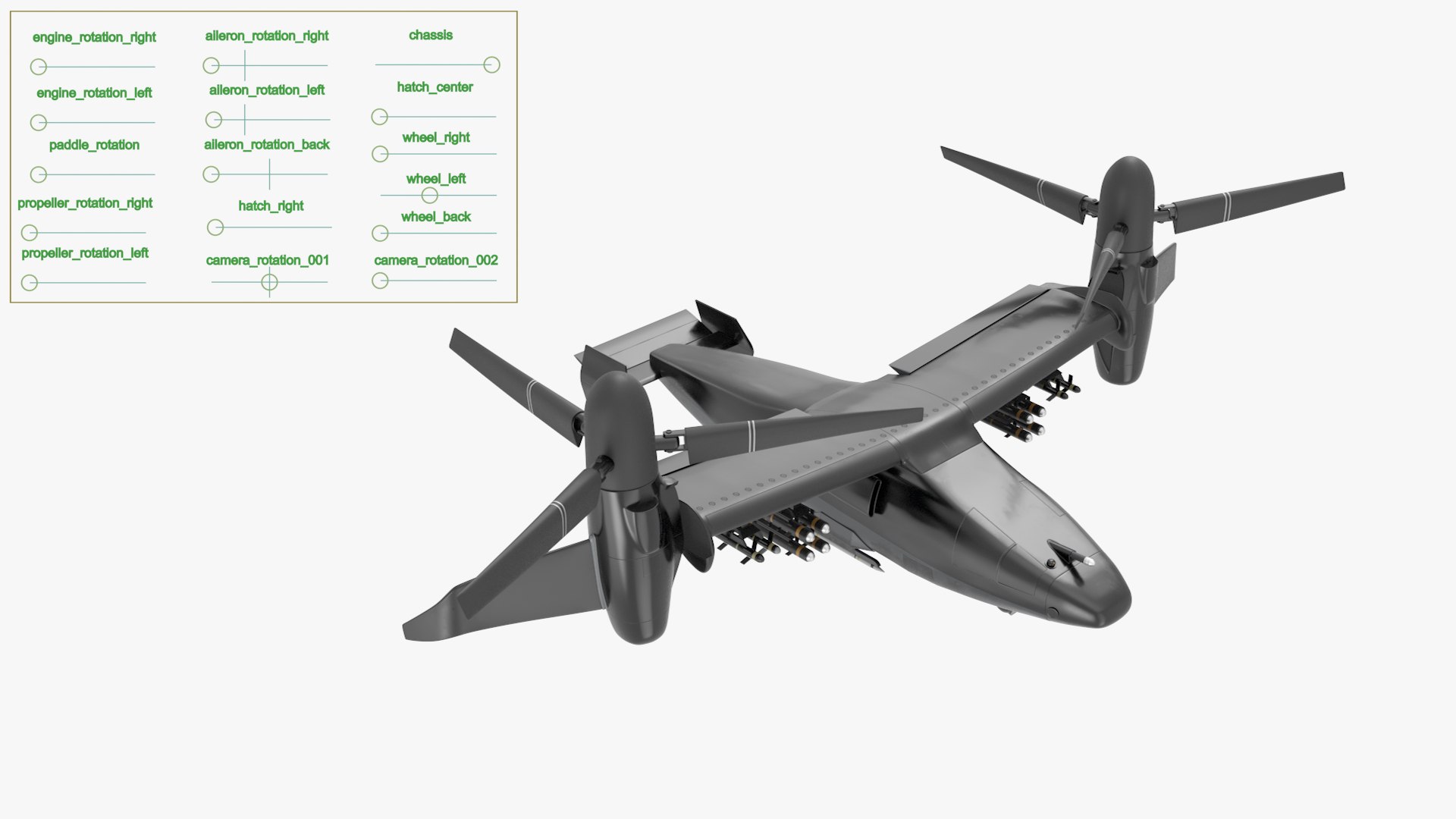 Combat Propeller Drone UAV Rigged 3D Model - TurboSquid 2278912