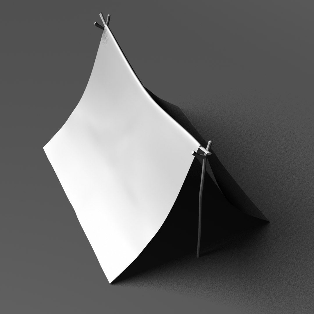 Pup Tent 3d Obj