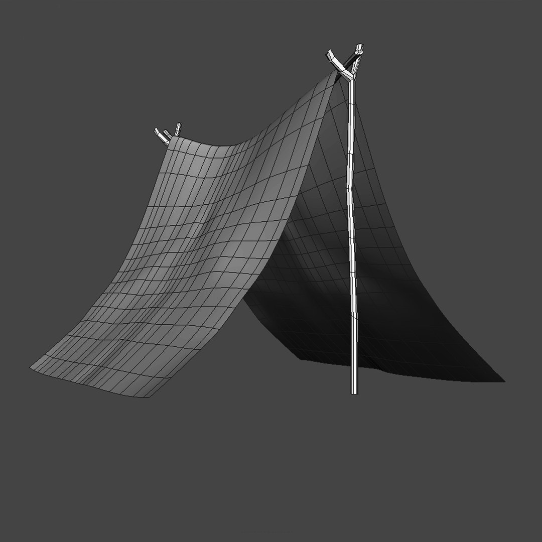 Pup Tent 3d Obj