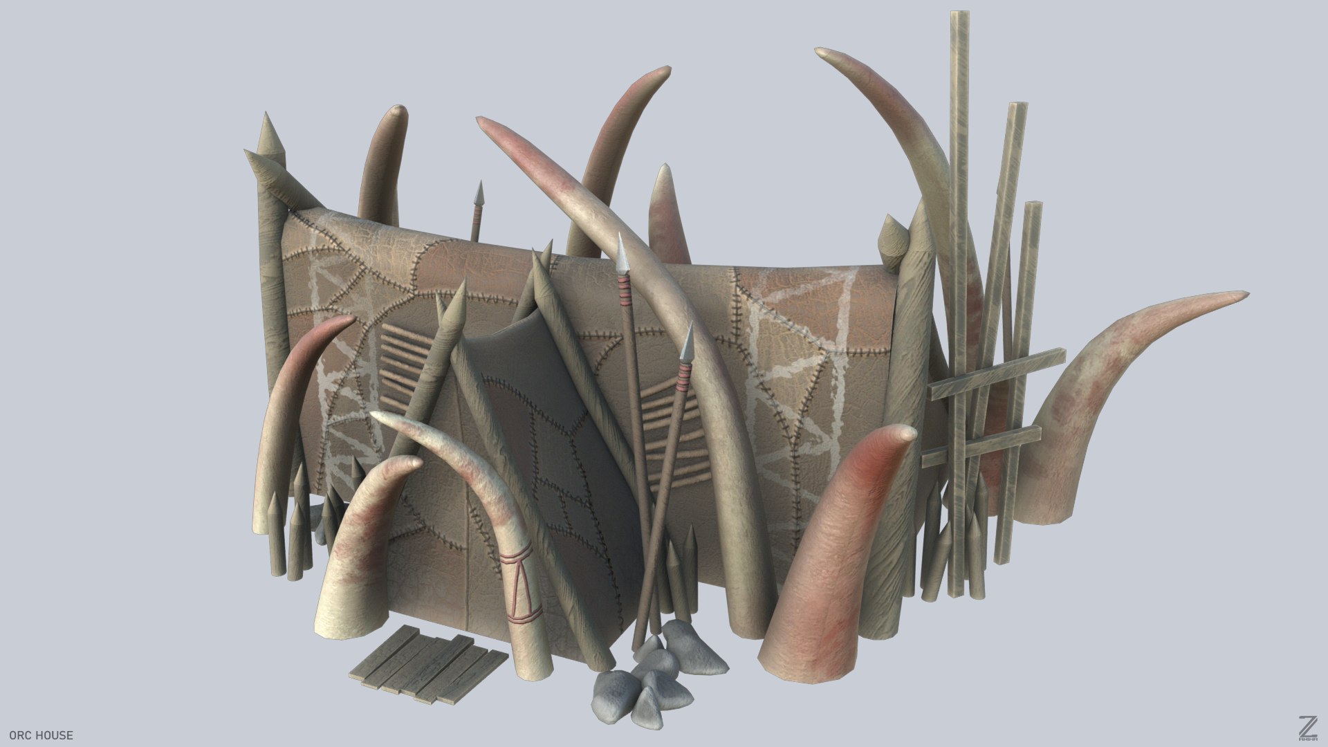 3D Orc House - TurboSquid 2220100