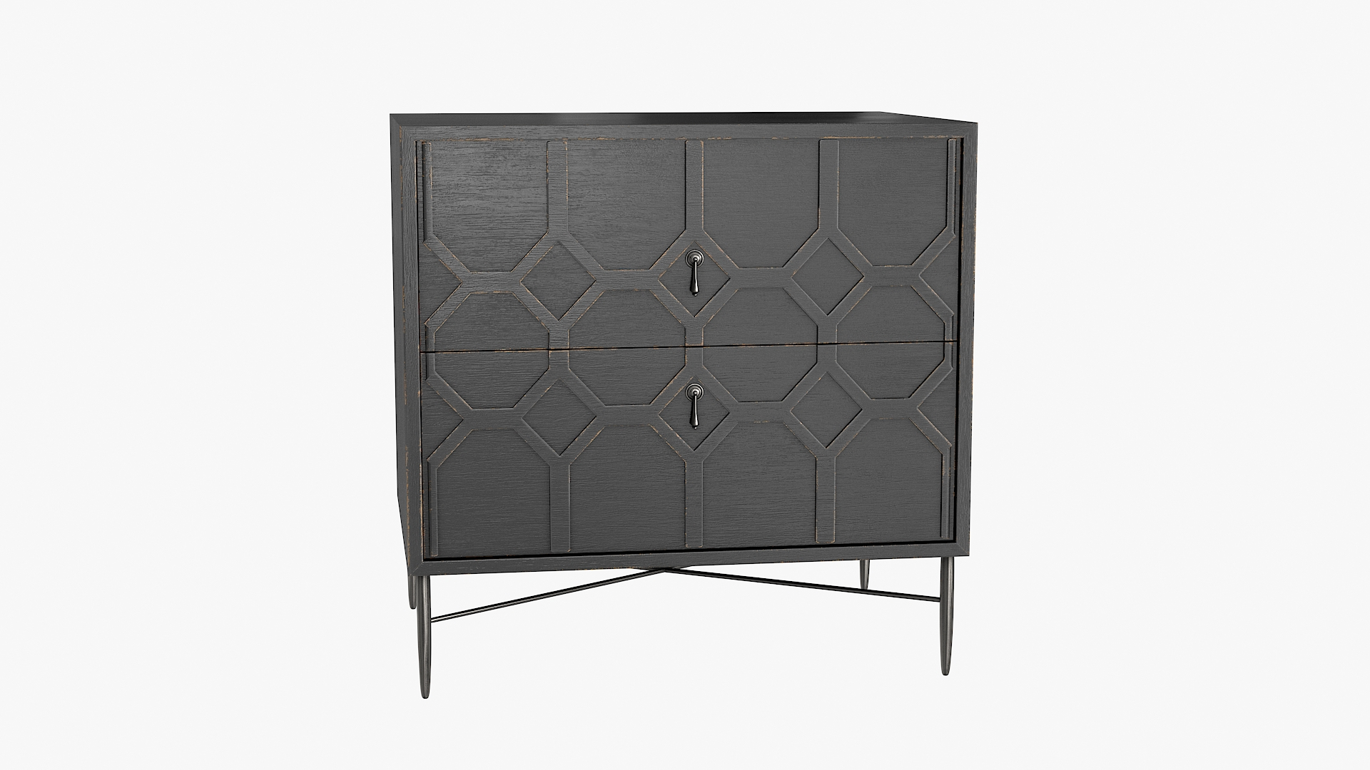 3D Model Sandhurst 2 Drawer Nightstand - TurboSquid 2426475