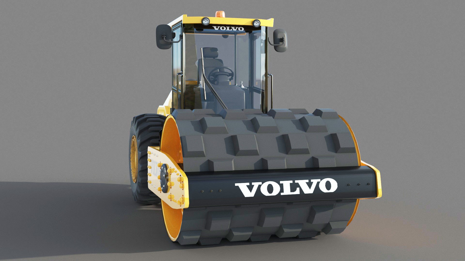 3D Volvo Road Roller Compactor - TurboSquid 1960121