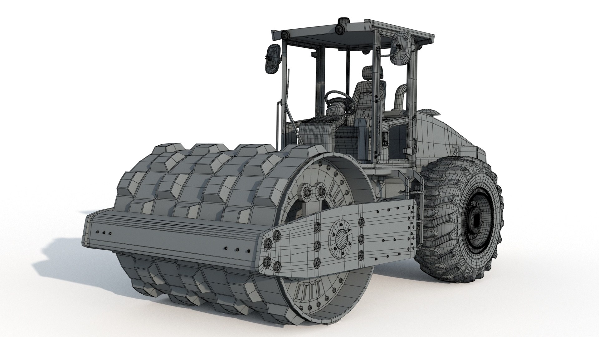 3D Volvo Road Roller Compactor - TurboSquid 1960121