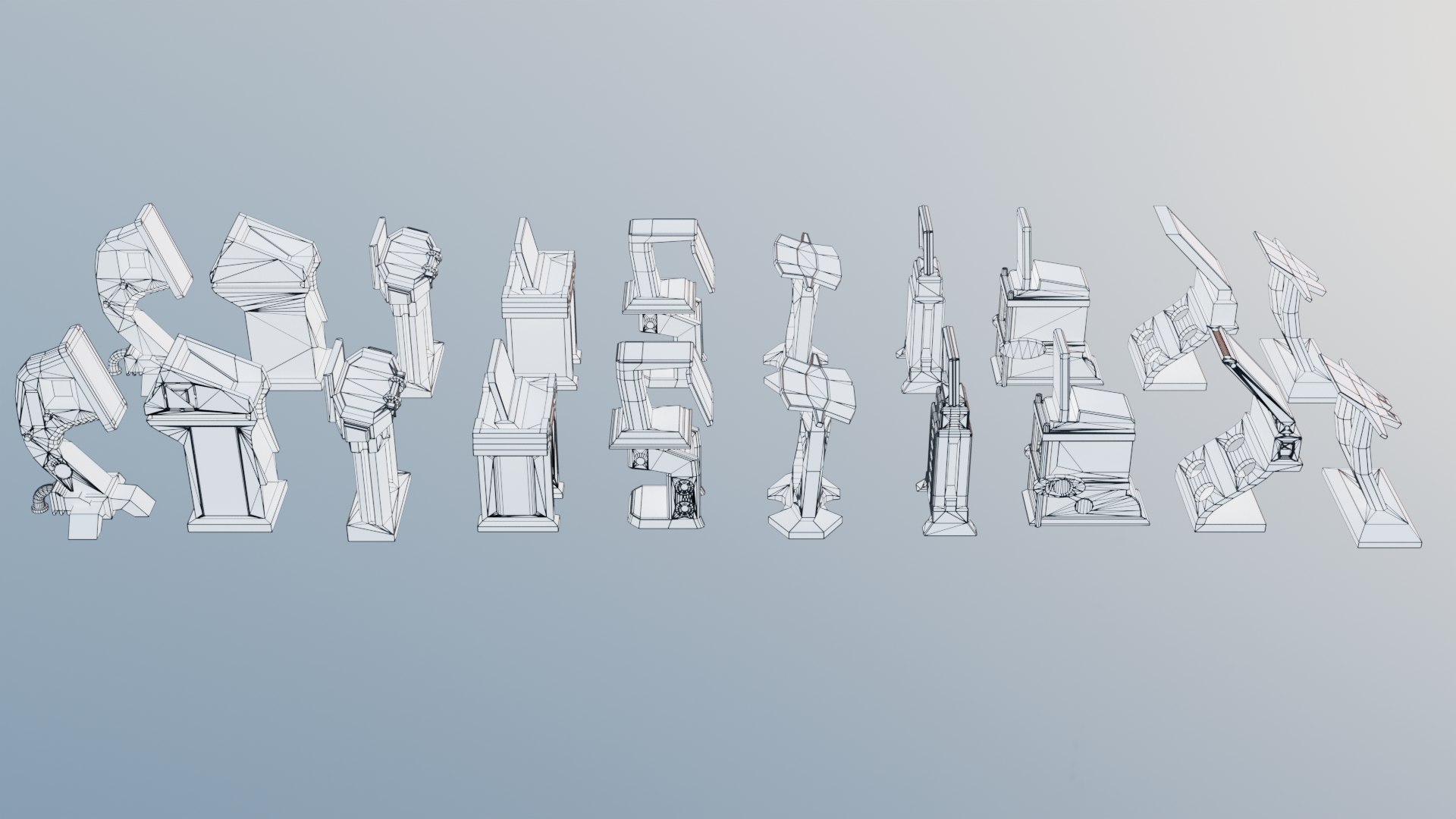 PBR Sci-fi Exterior Props 10 Consoles 3D Model - TurboSquid 2019002