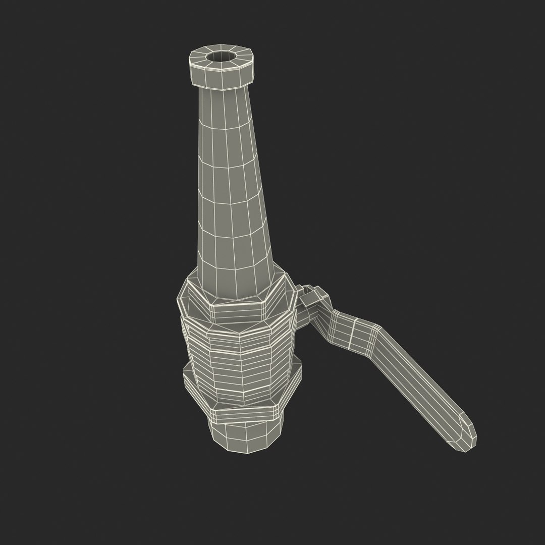 3d model nozzle modeled realistic