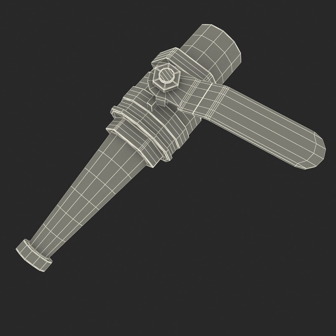 3d model nozzle modeled realistic